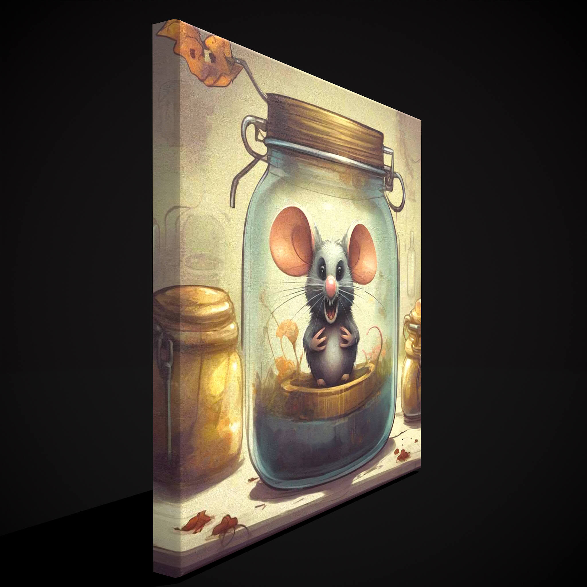 Mean Mouse in a Jar Painting - 3D Model by Get Dead Entertainment