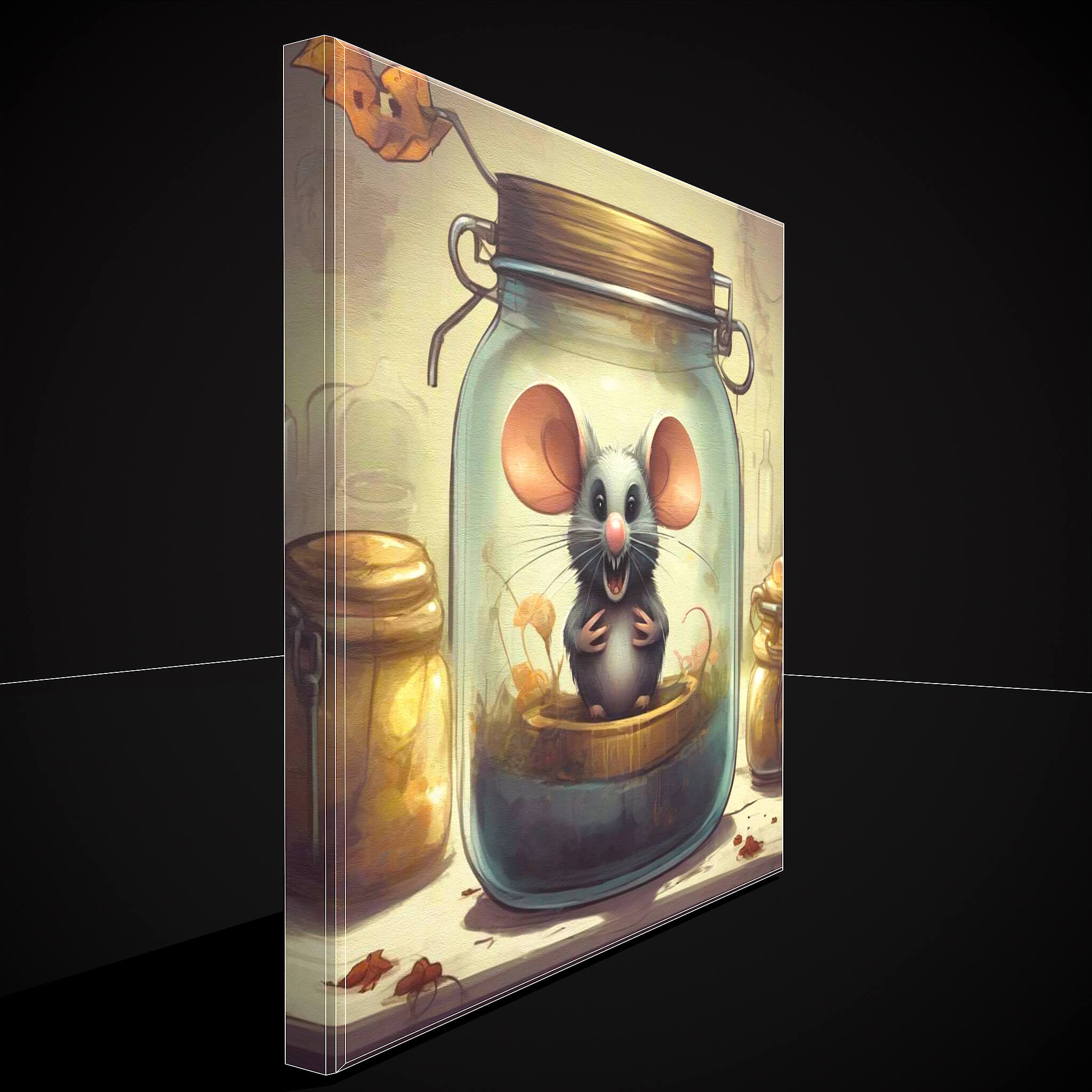 Mean Mouse in a Jar Painting - 3D Model by Get Dead Entertainment