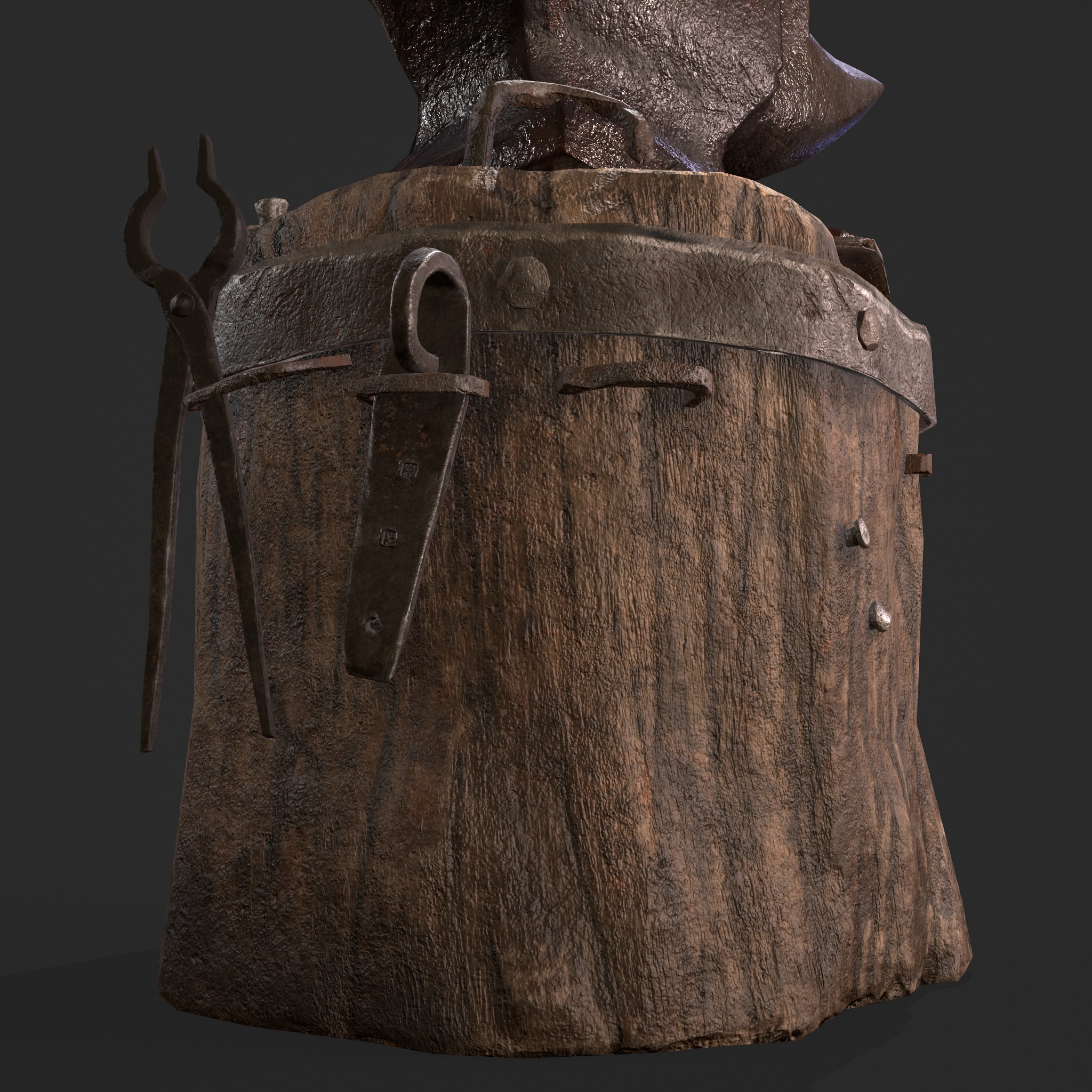 Medieval Anvil Set - 3D Model by Get Dead Entertainment