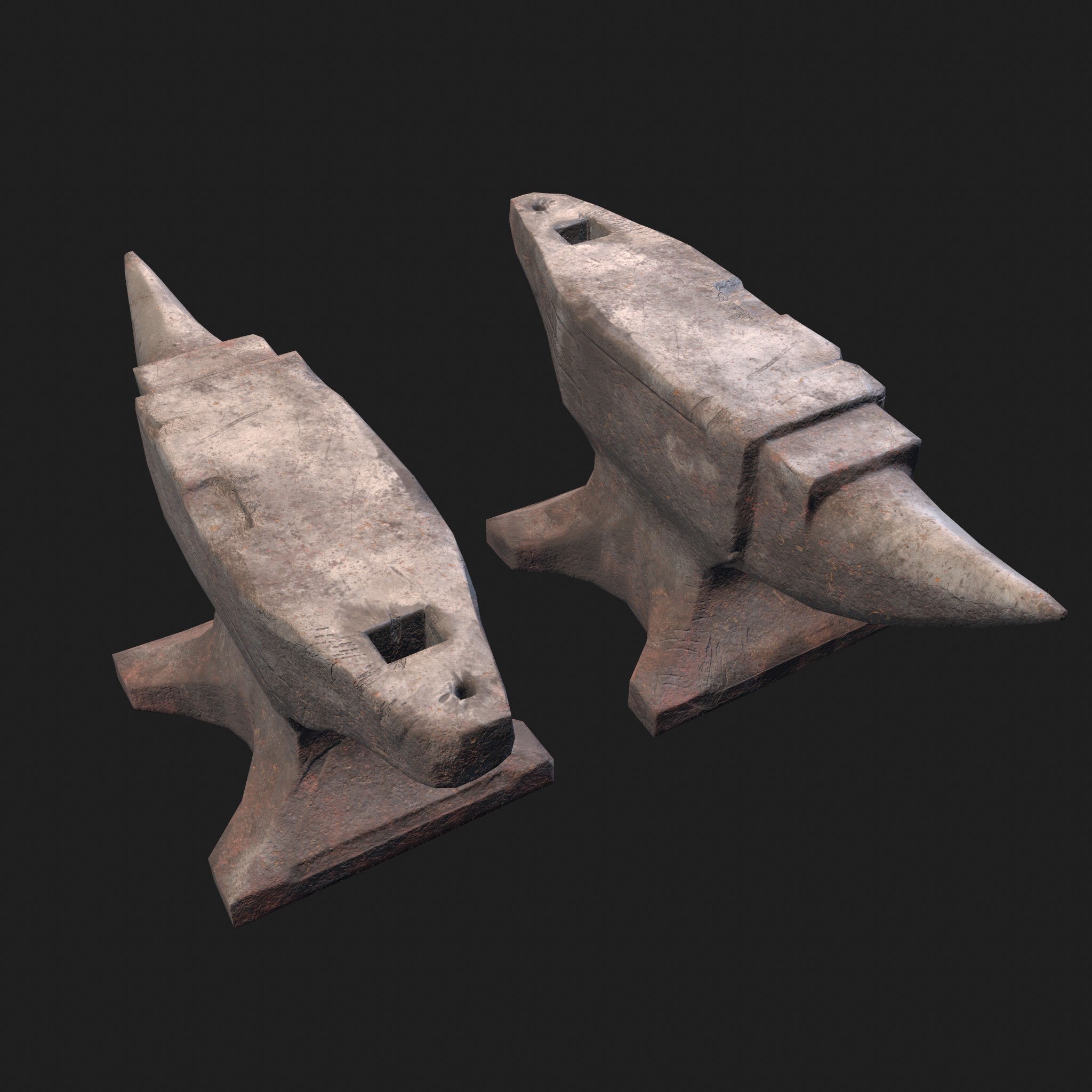 Medieval Anvil Set - 3D Model by Get Dead Entertainment