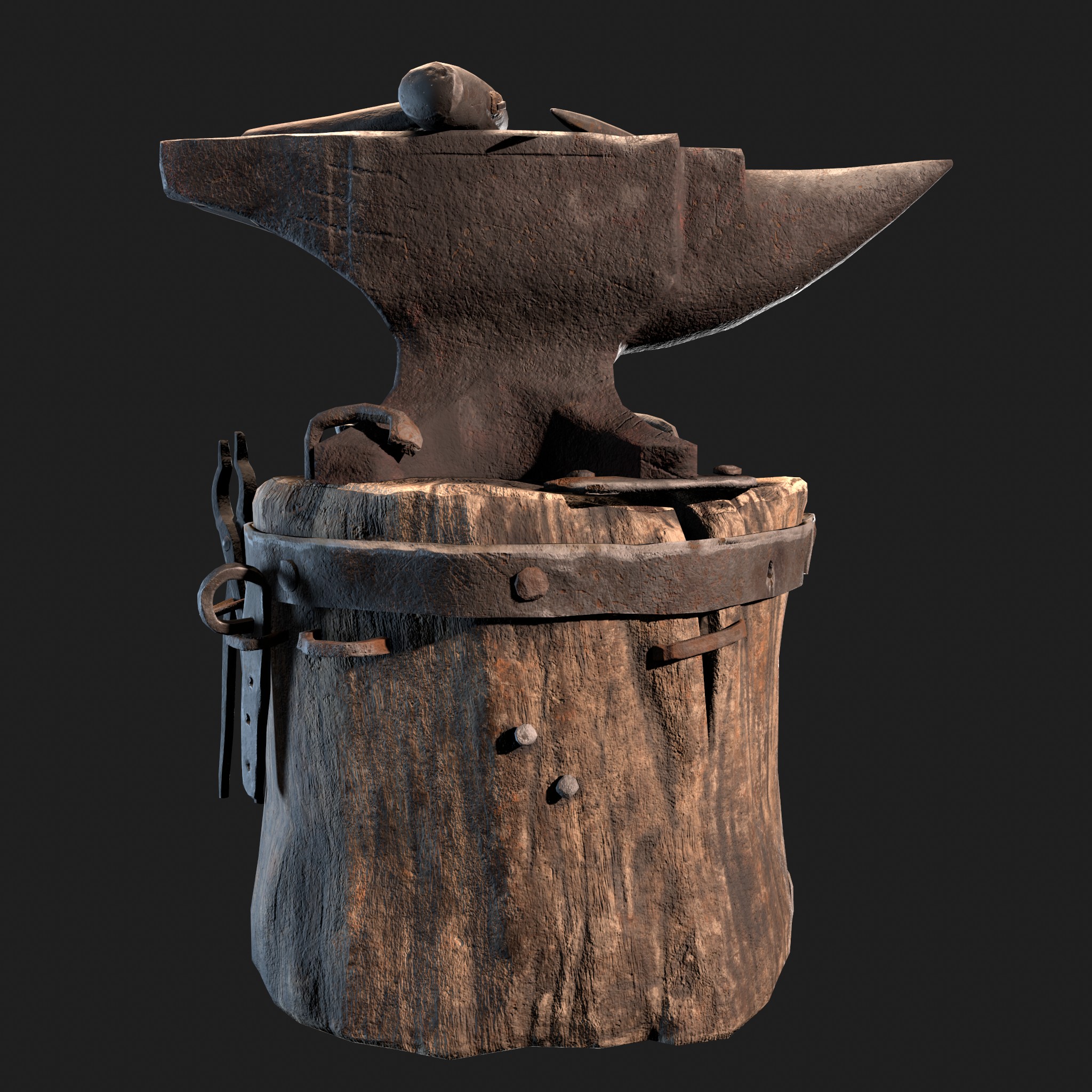 Medieval Anvil Set - 3D Model by Get Dead Entertainment