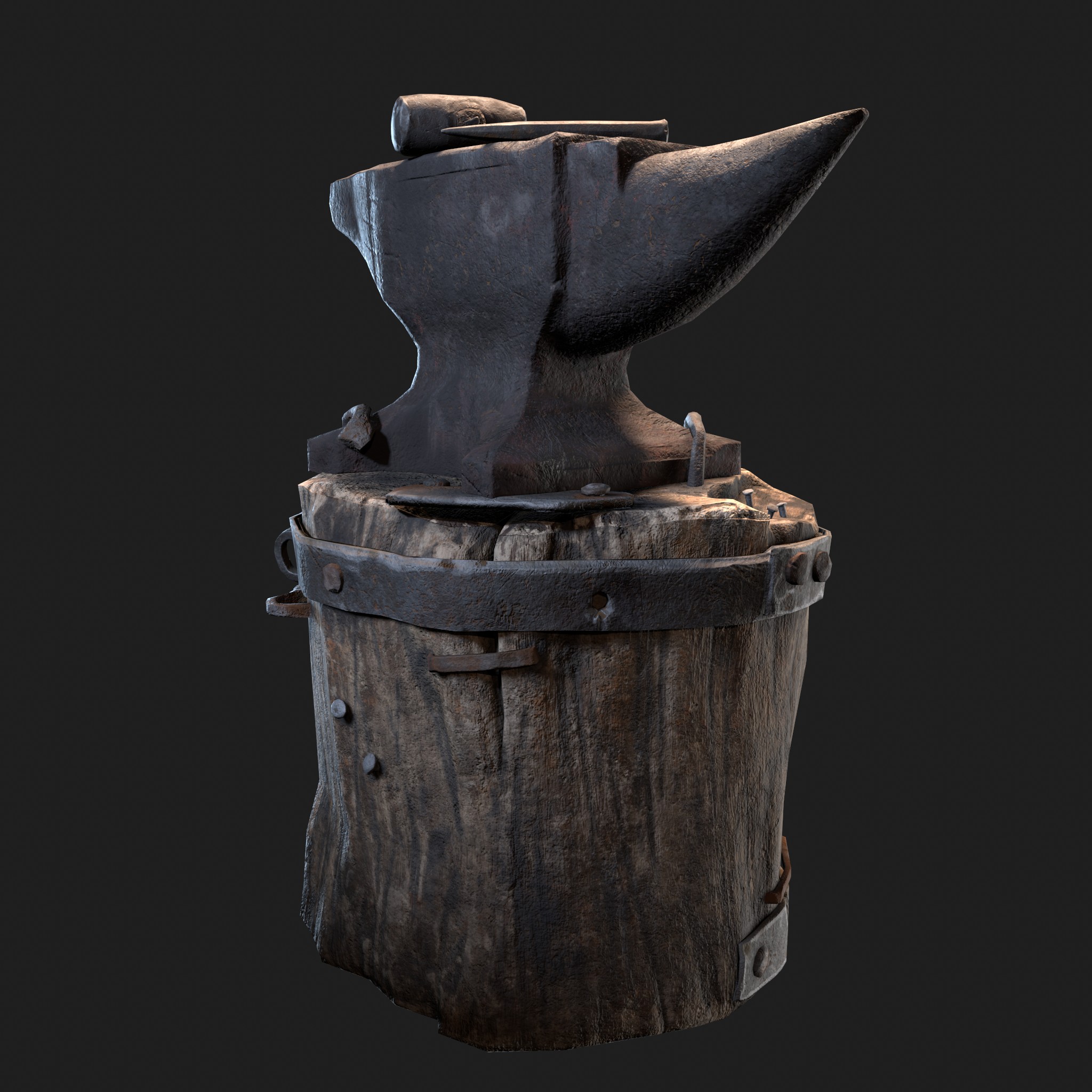 Medieval Anvil Set - 3D Model by Get Dead Entertainment