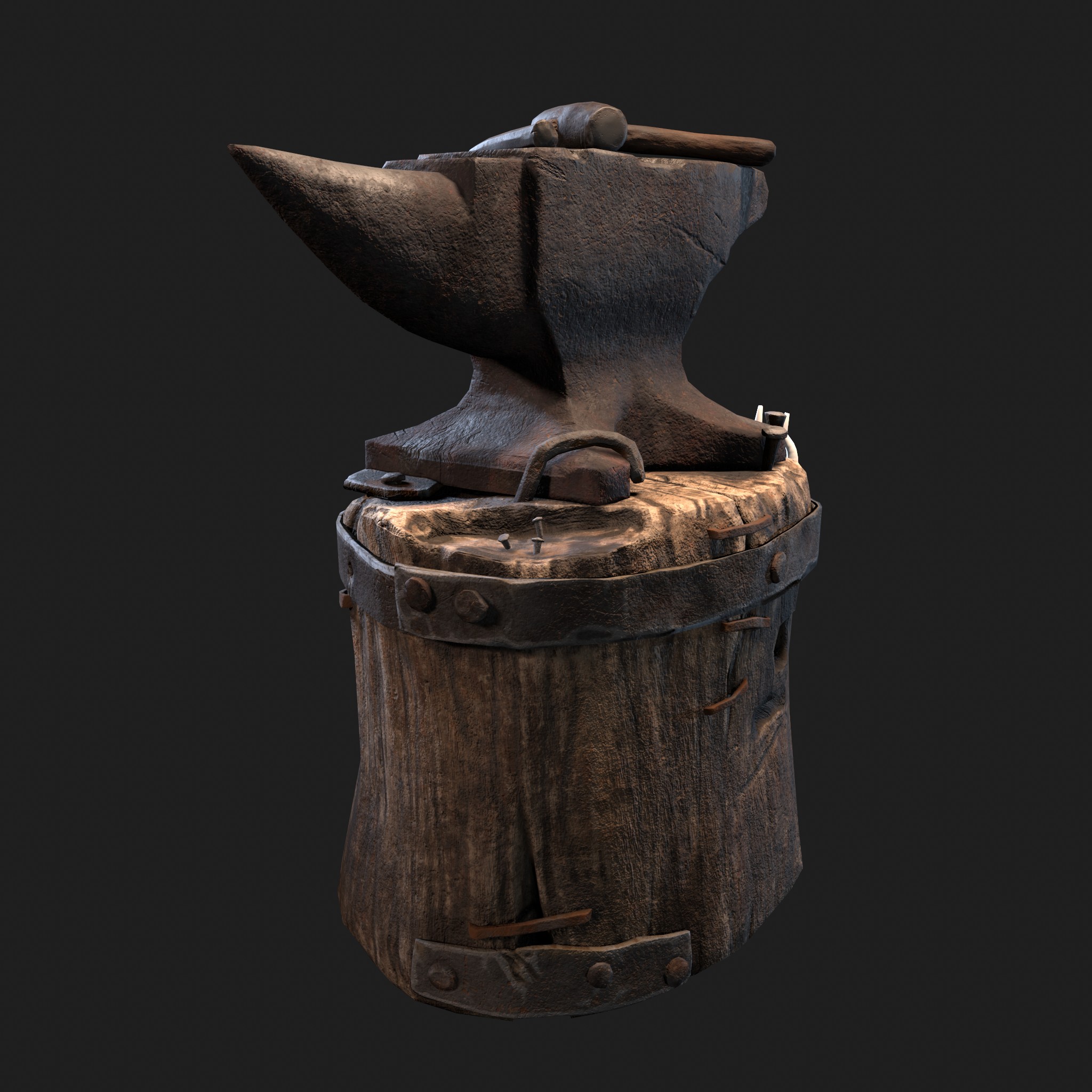 Medieval Anvil Set - 3D Model by Get Dead Entertainment