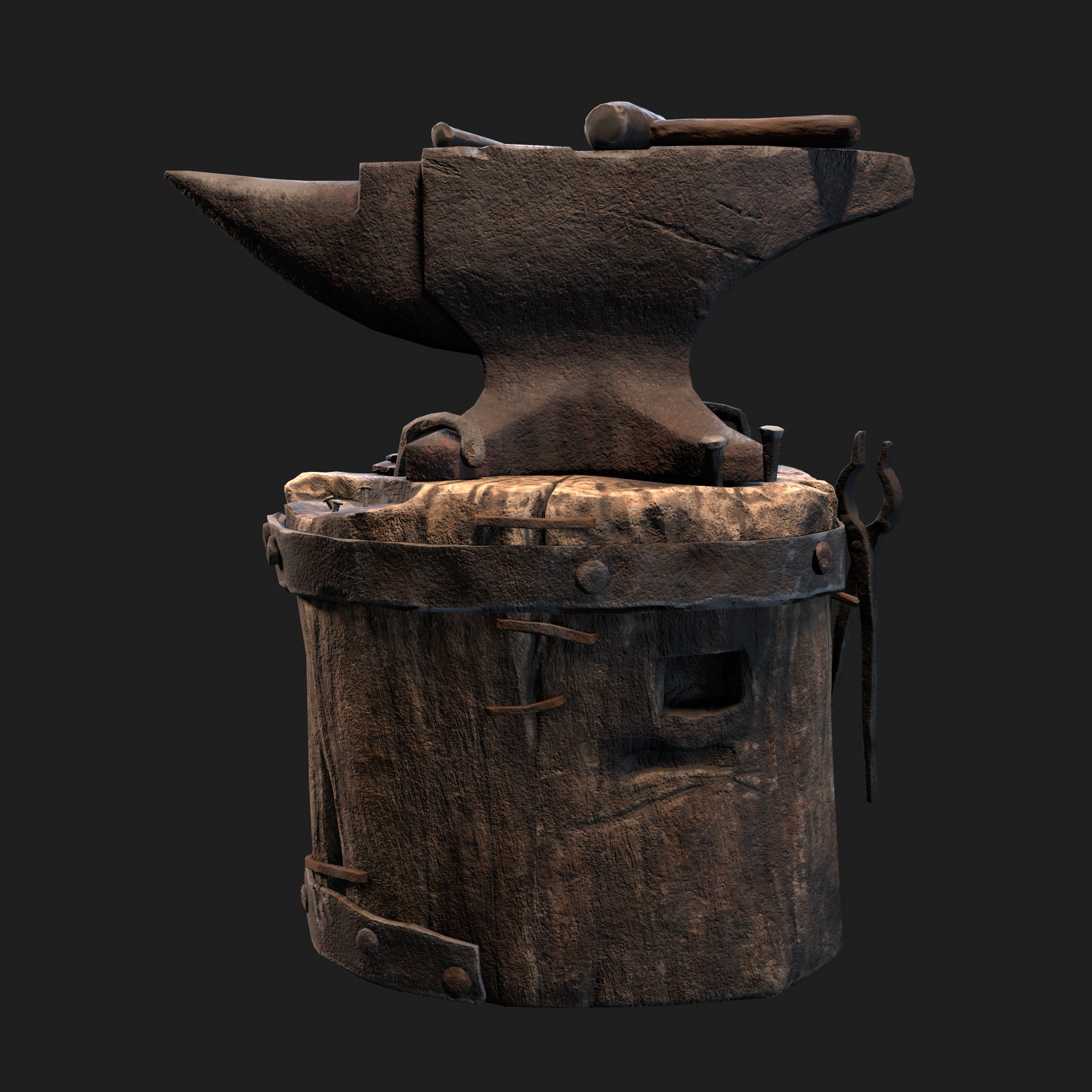 Medieval Anvil Set - 3D Model by Get Dead Entertainment