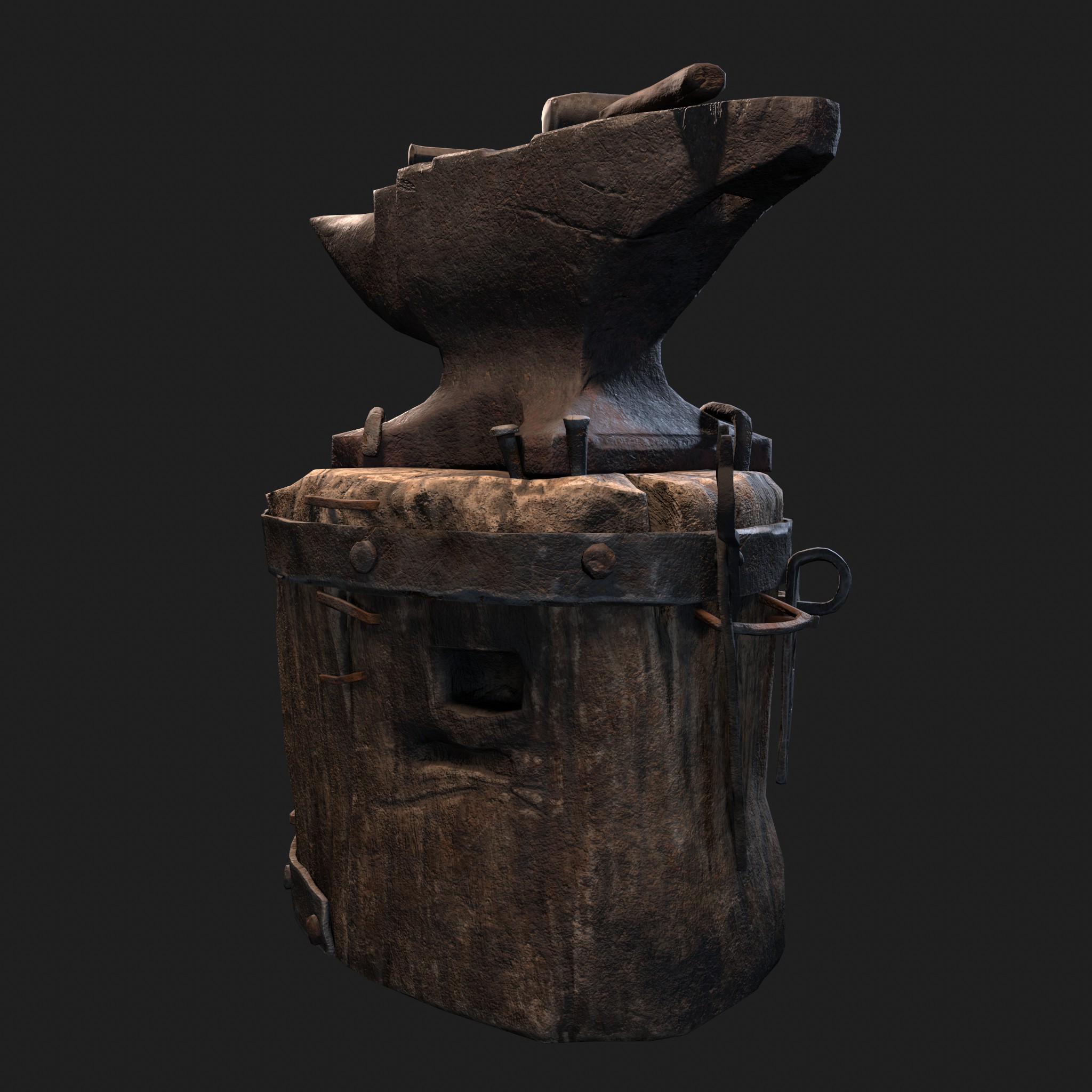 Medieval Anvil Set - 3D Model by Get Dead Entertainment