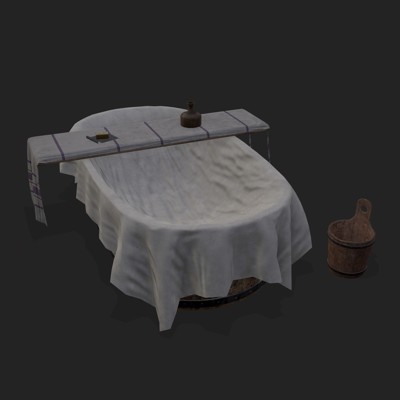 Medieval Bathtub - 3D Model by Get Dead Entertainment