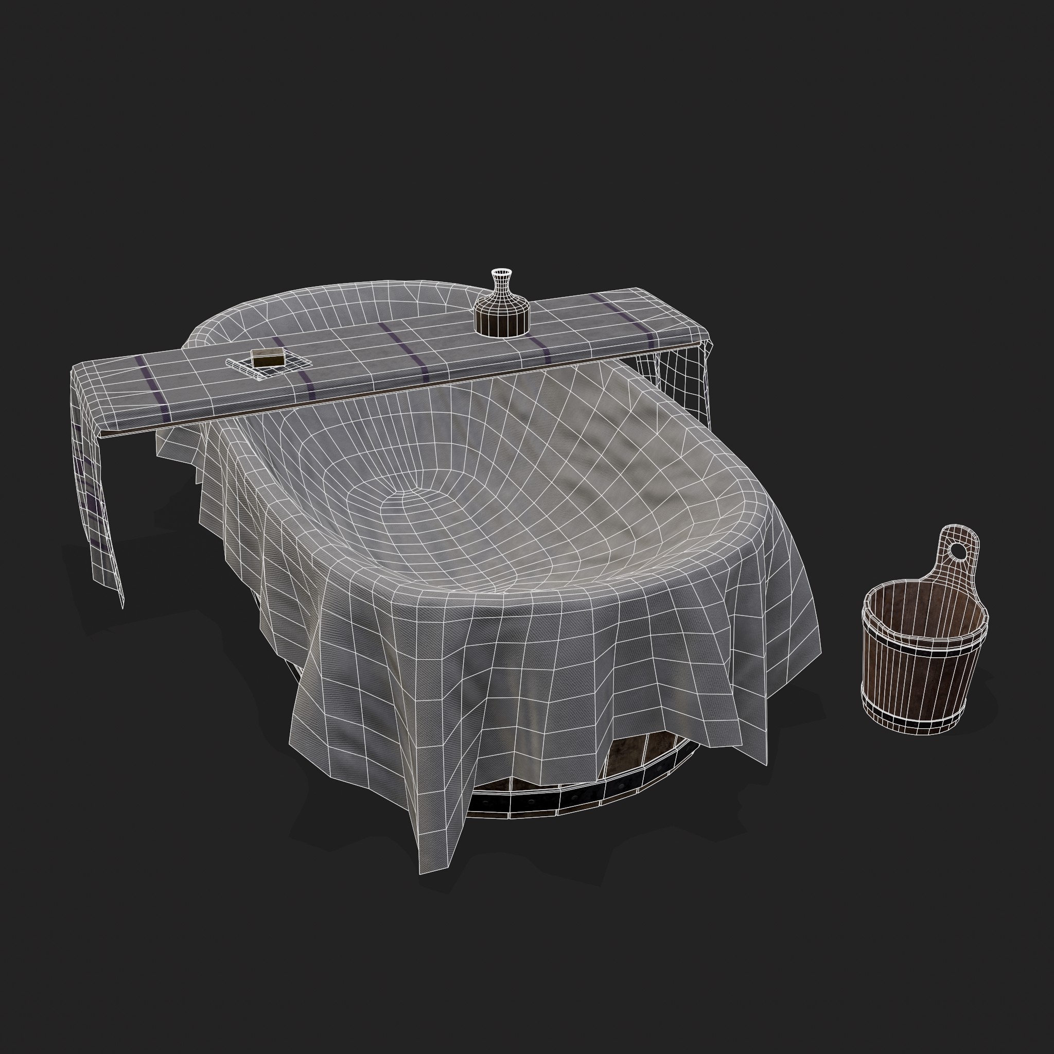 Medieval Bathtub - 3D Model by Get Dead Entertainment