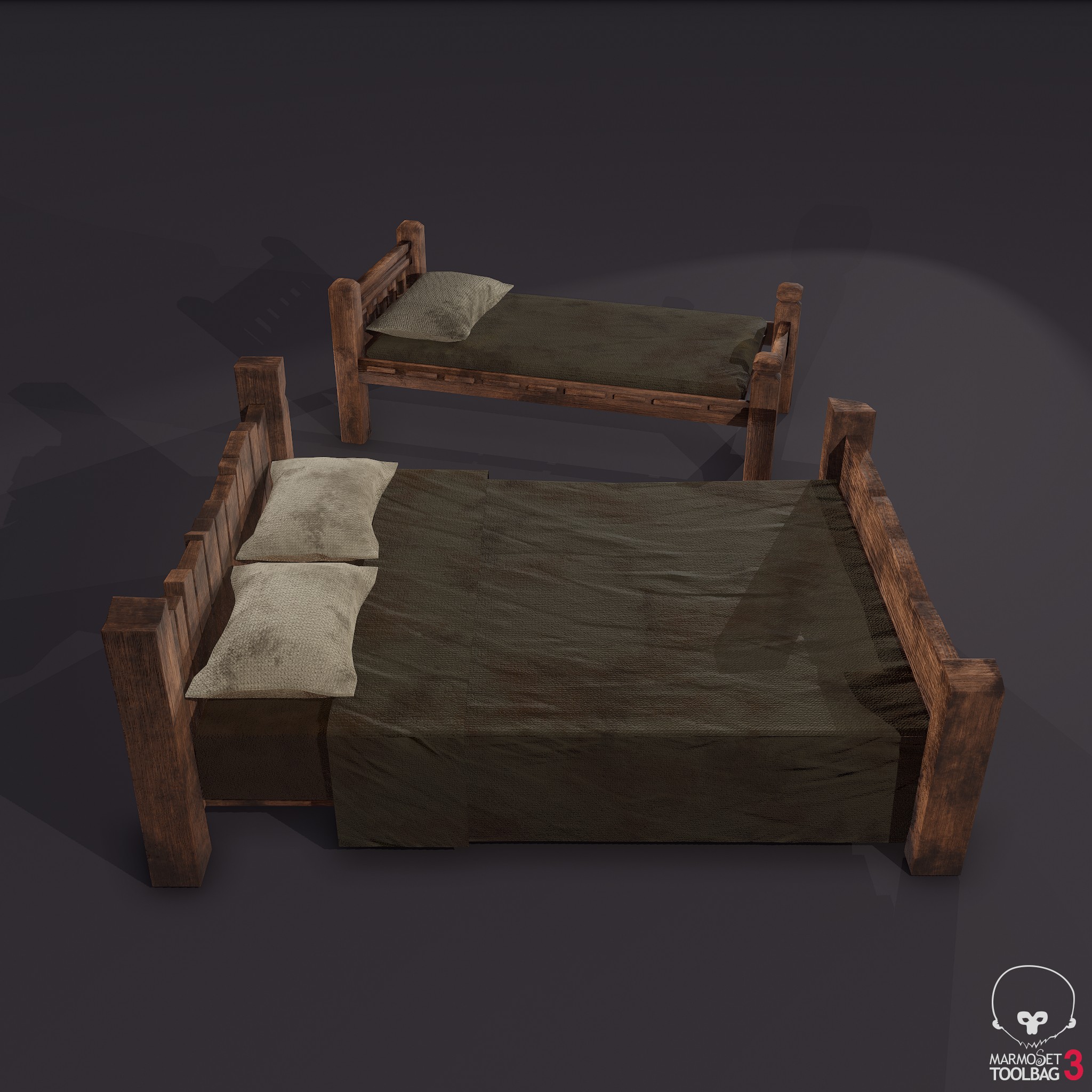 Medieval Bed Set - 3D Model by Get Dead Entertainment