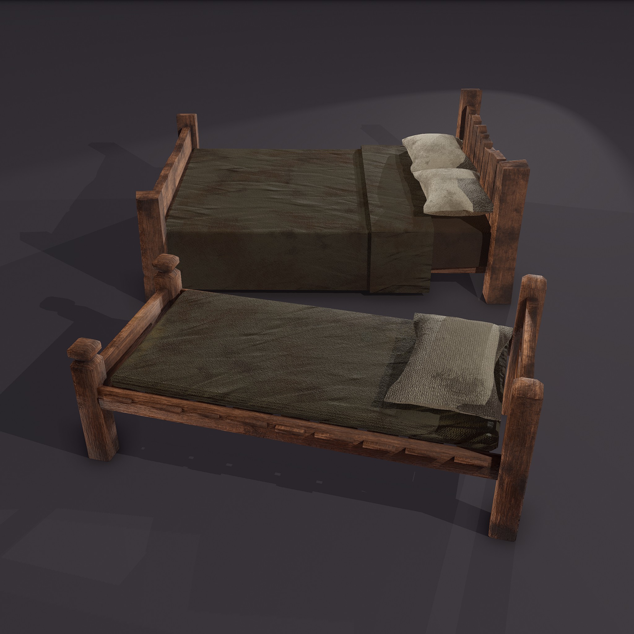 Medieval Bed Set - 3D Model by Get Dead Entertainment