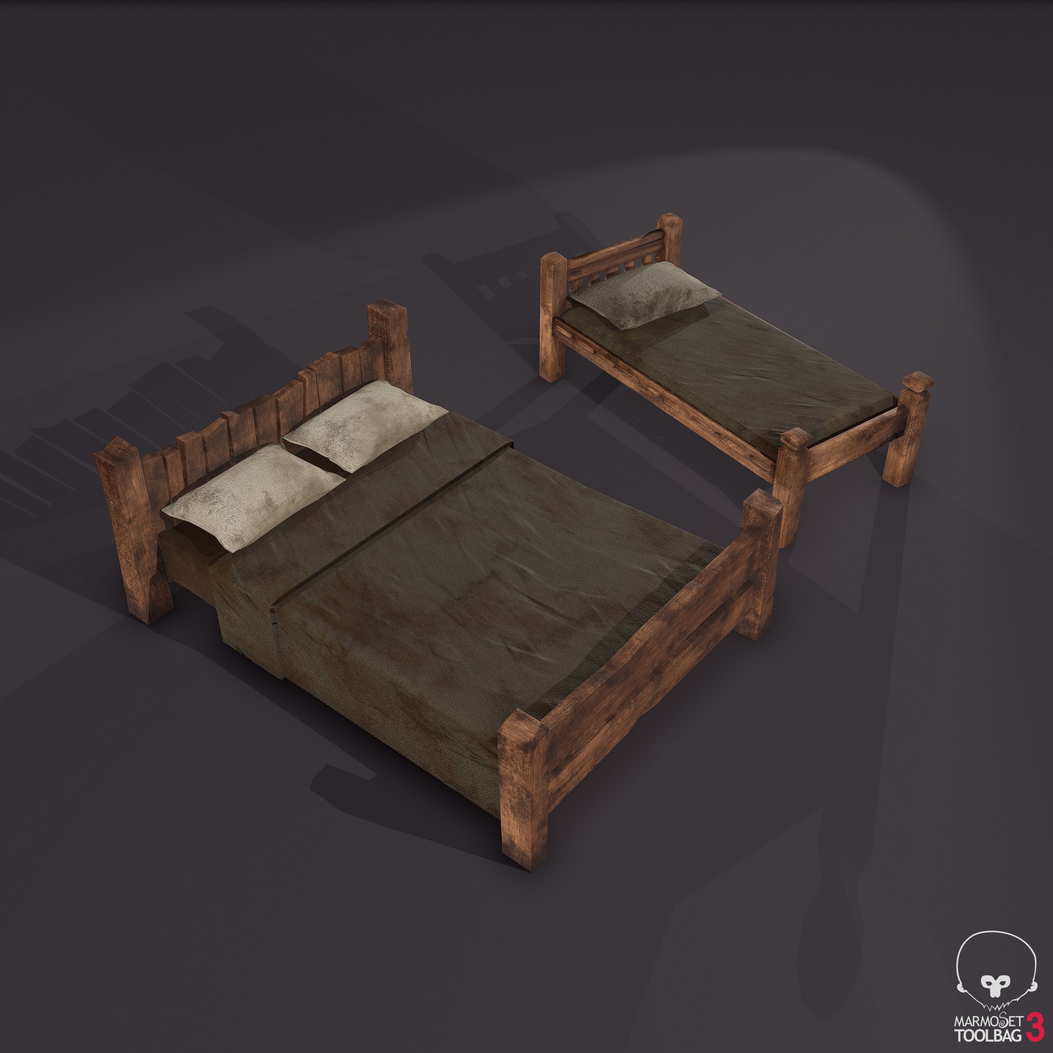 Medieval Bed Set - 3D Model by Get Dead Entertainment