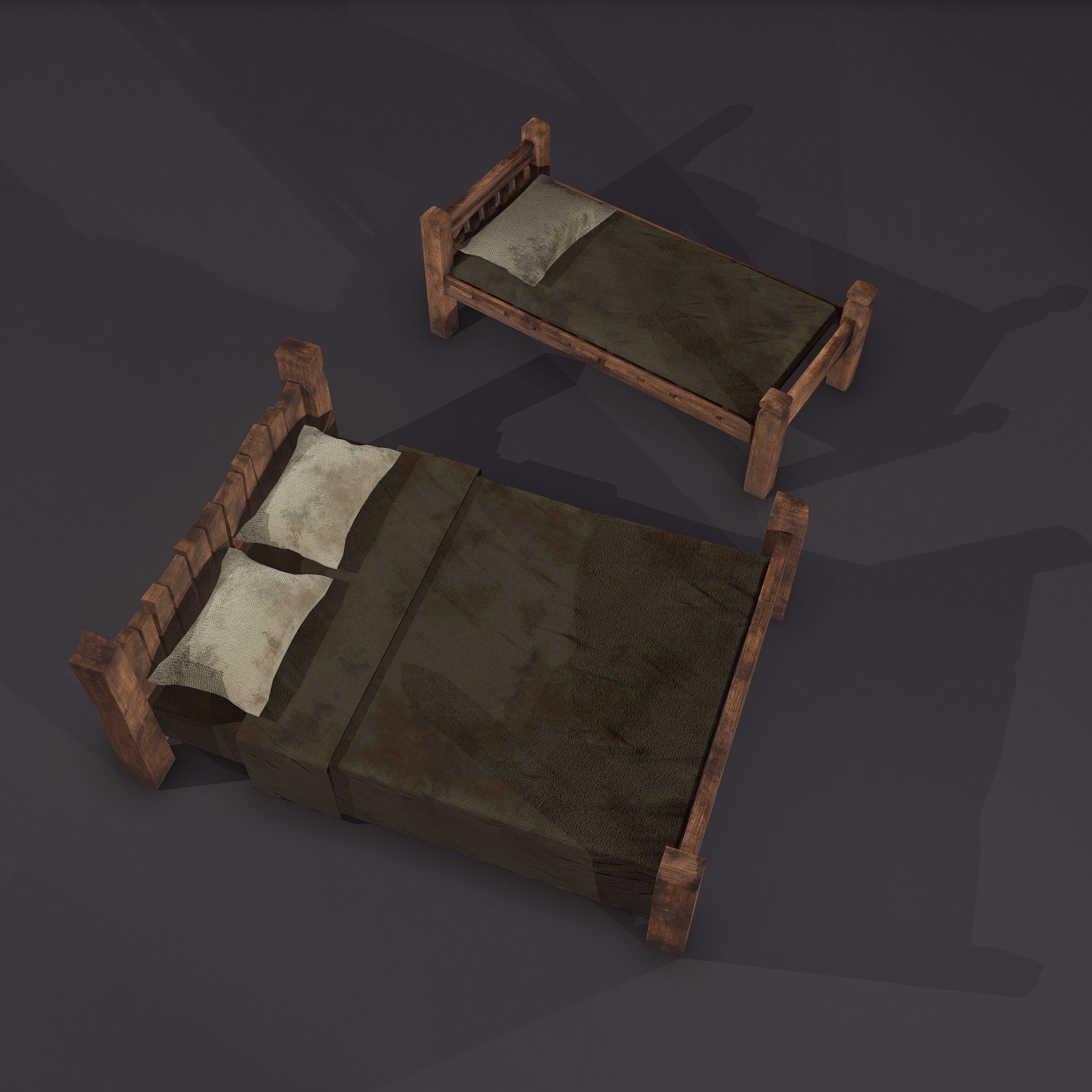 Medieval Bed Set - 3D Model by Get Dead Entertainment