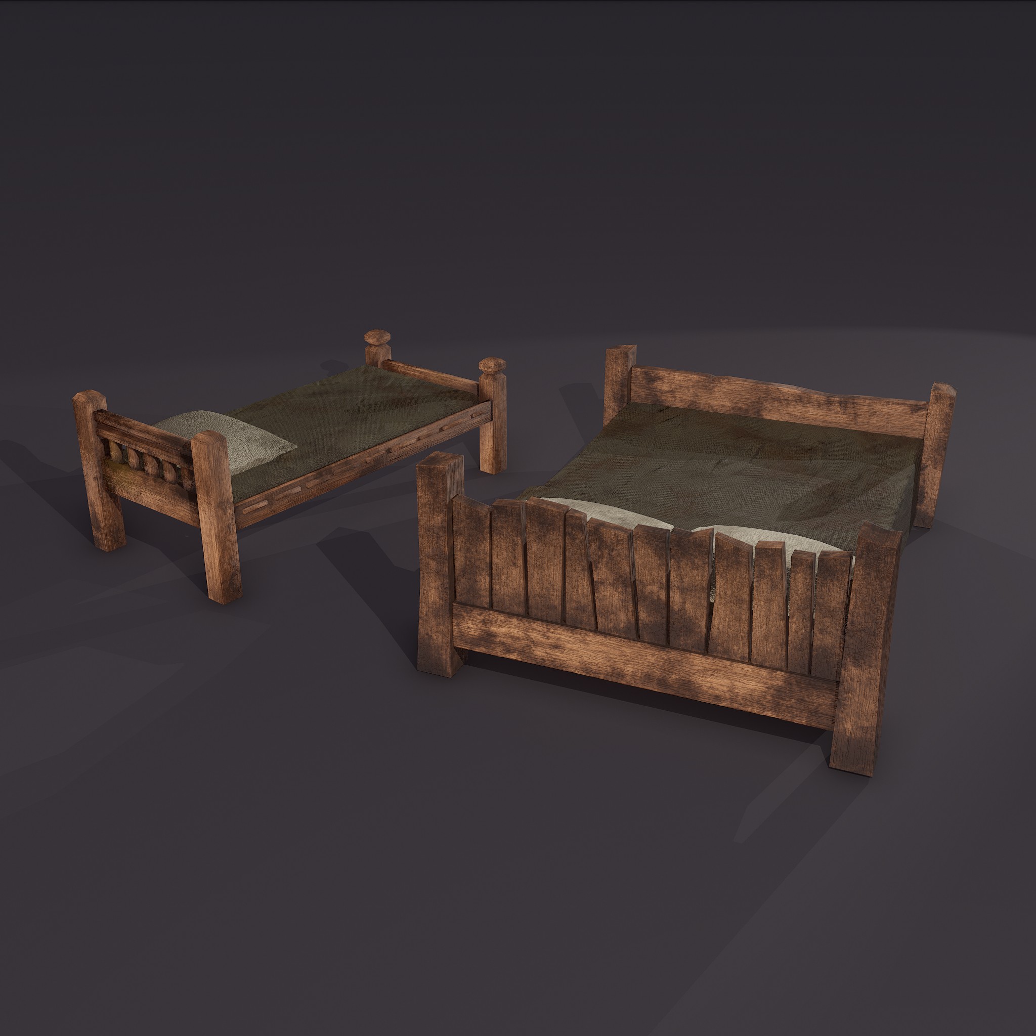 Medieval Bed Set - 3D Model by Get Dead Entertainment