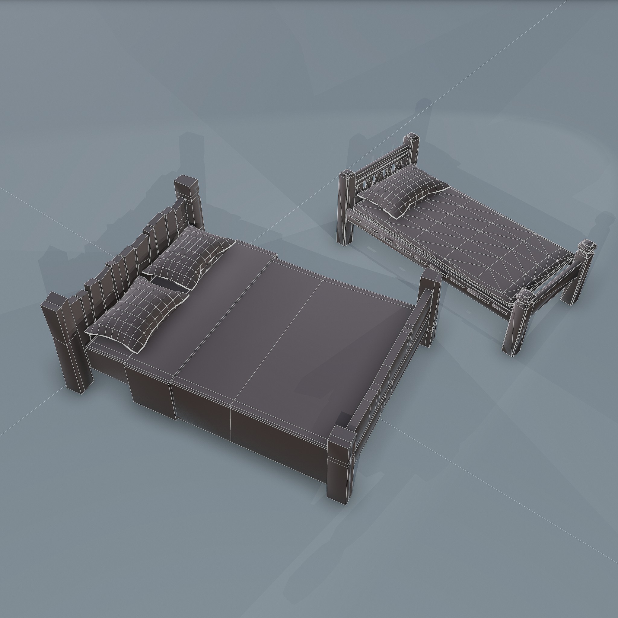 Medieval Bed Set - 3D Model by Get Dead Entertainment
