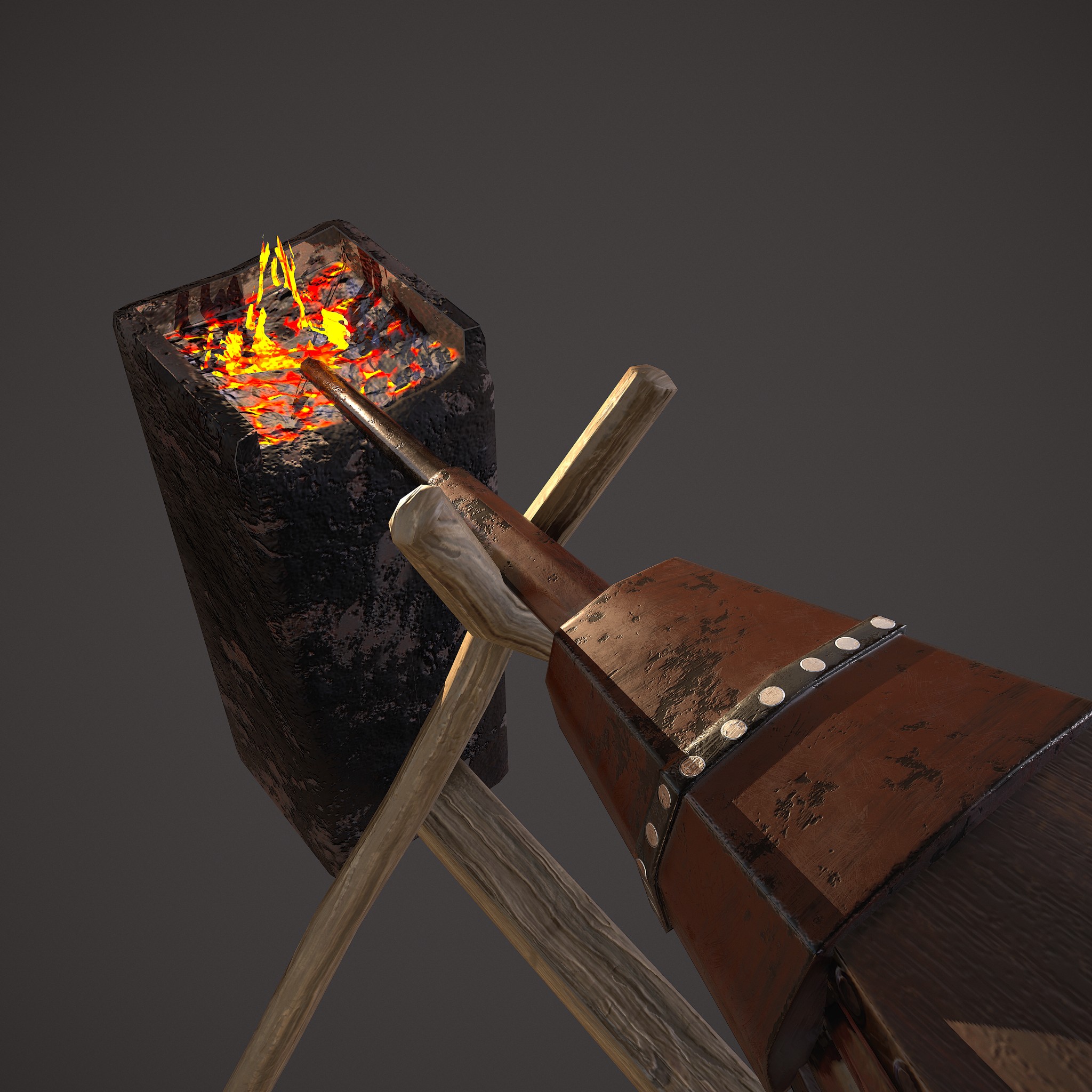 Medieval Bellows - 3D Model by Get Dead Entertainment