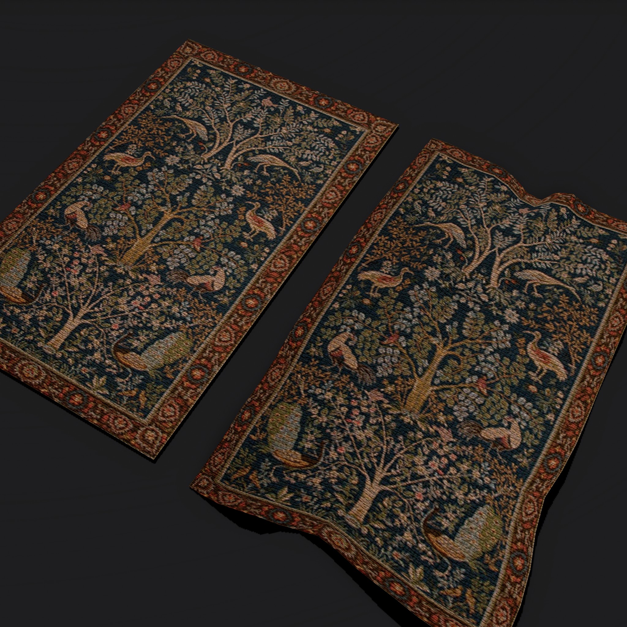 Medieval Bird Tapestry - 3D Model by Get Dead Entertainment