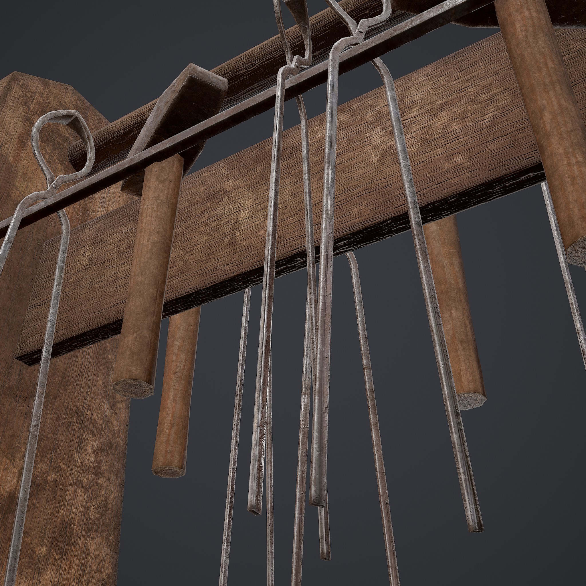 Medieval Blacksmith Tools Rack - 3D Model by Get Dead Entertainment