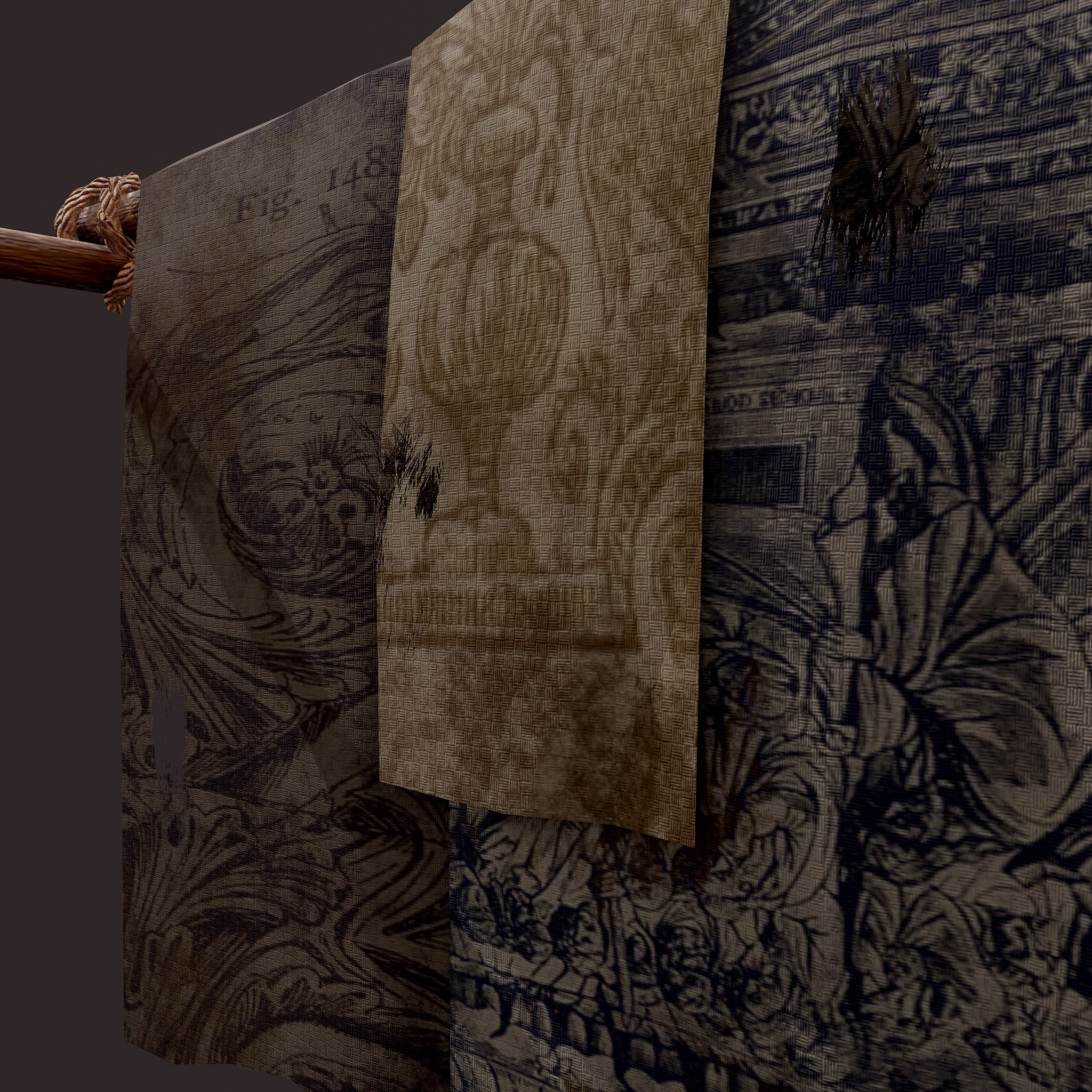 Medieval Blanket Hanger - 3D Model by Get Dead Entertainment