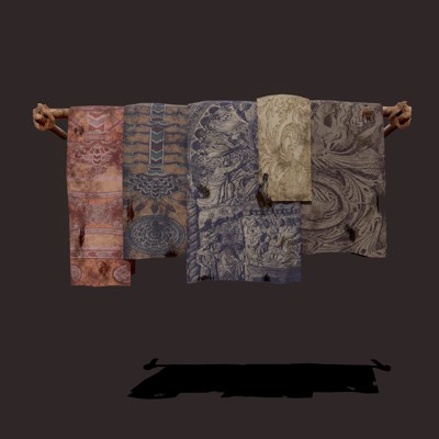 Medieval Blanket Hanger - 3D Model by Get Dead Entertainment