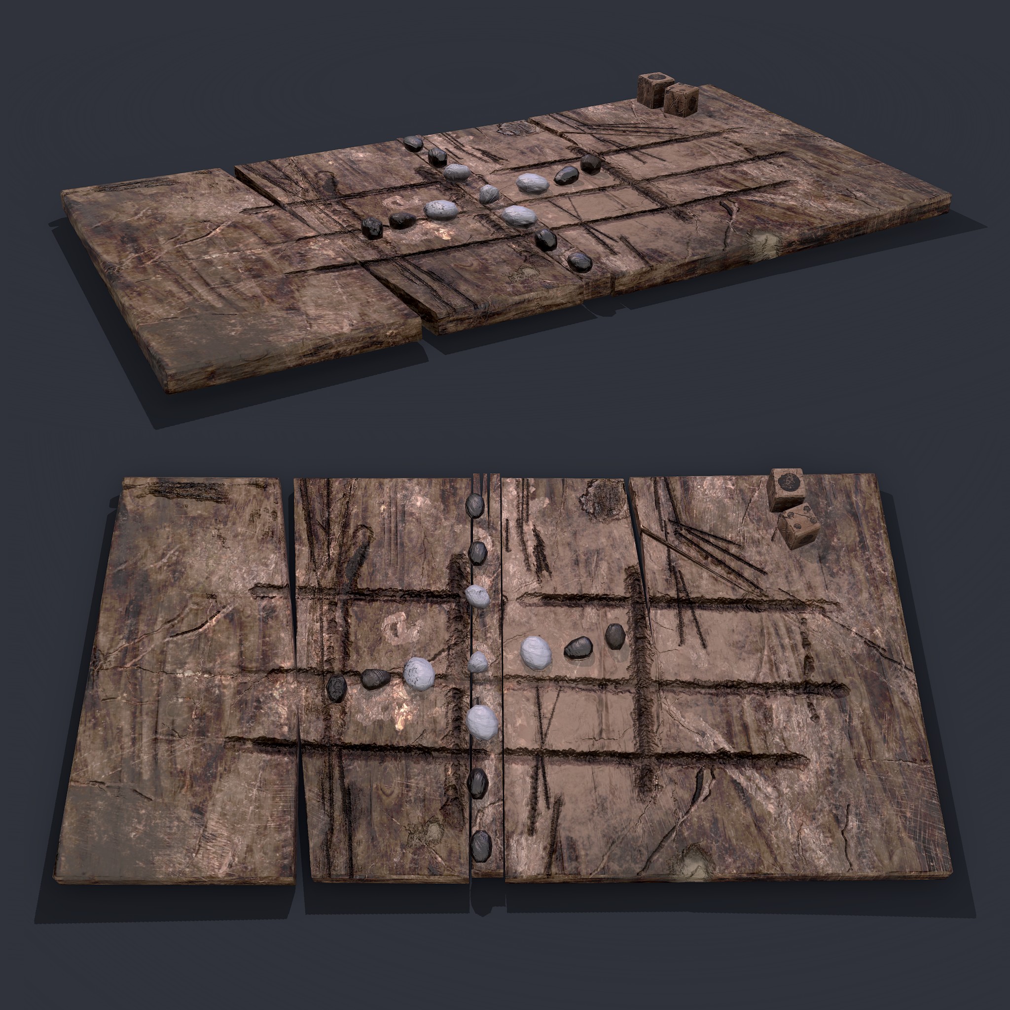 Medieval Board Game - Free 3D Model by Get Dead Entertainment