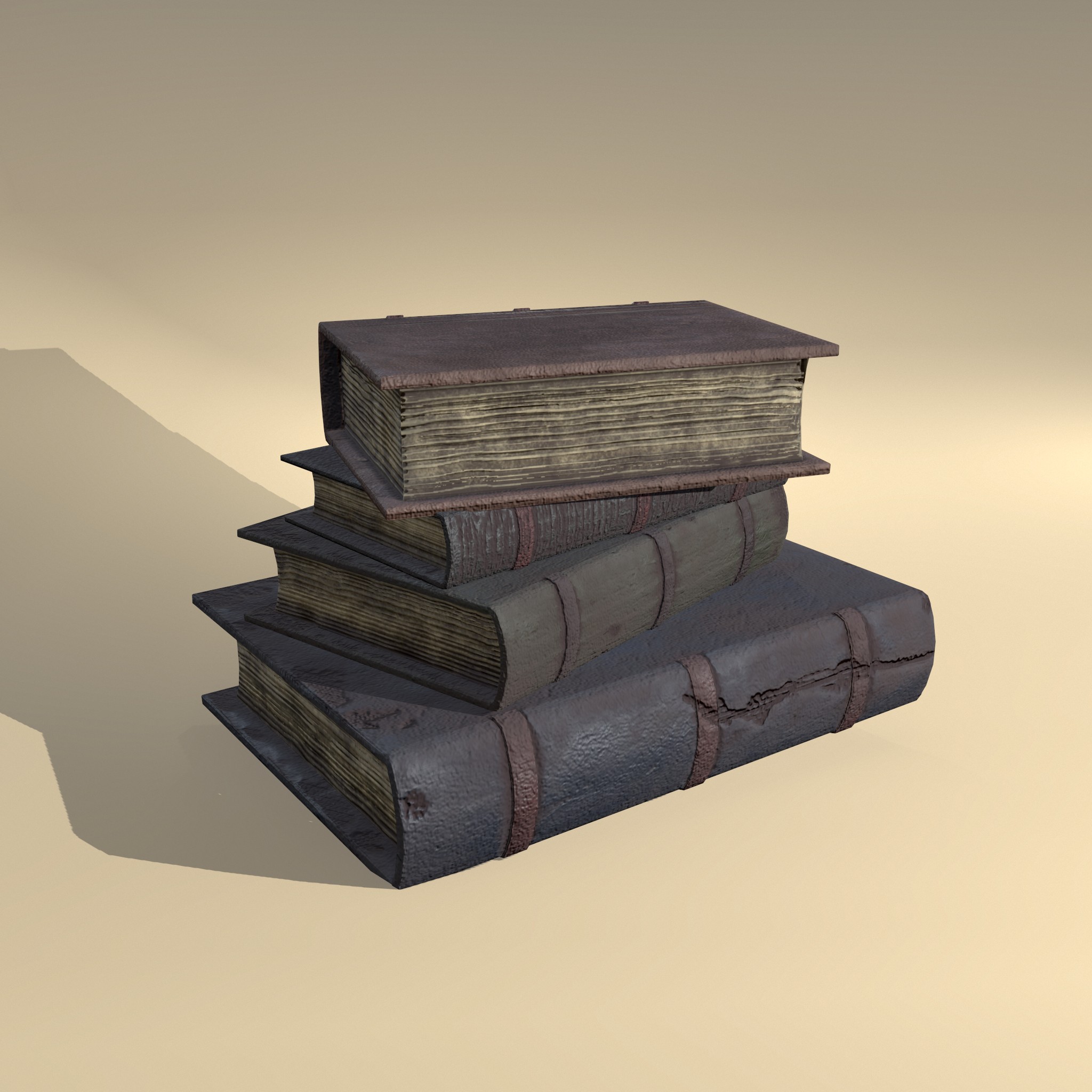 Medieval Book Stack - Free 3D Model by Get Dead Entertainment