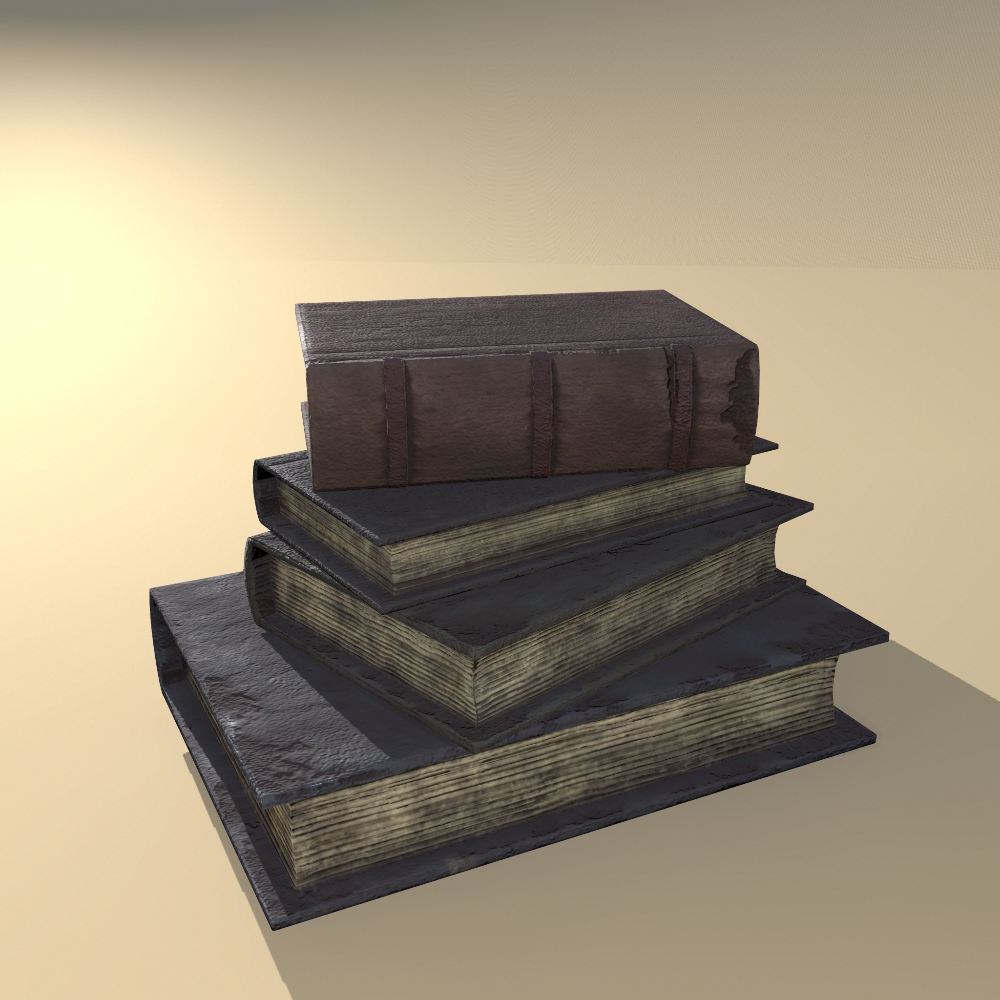 Medieval Book Stack - Free 3D Model by Get Dead Entertainment