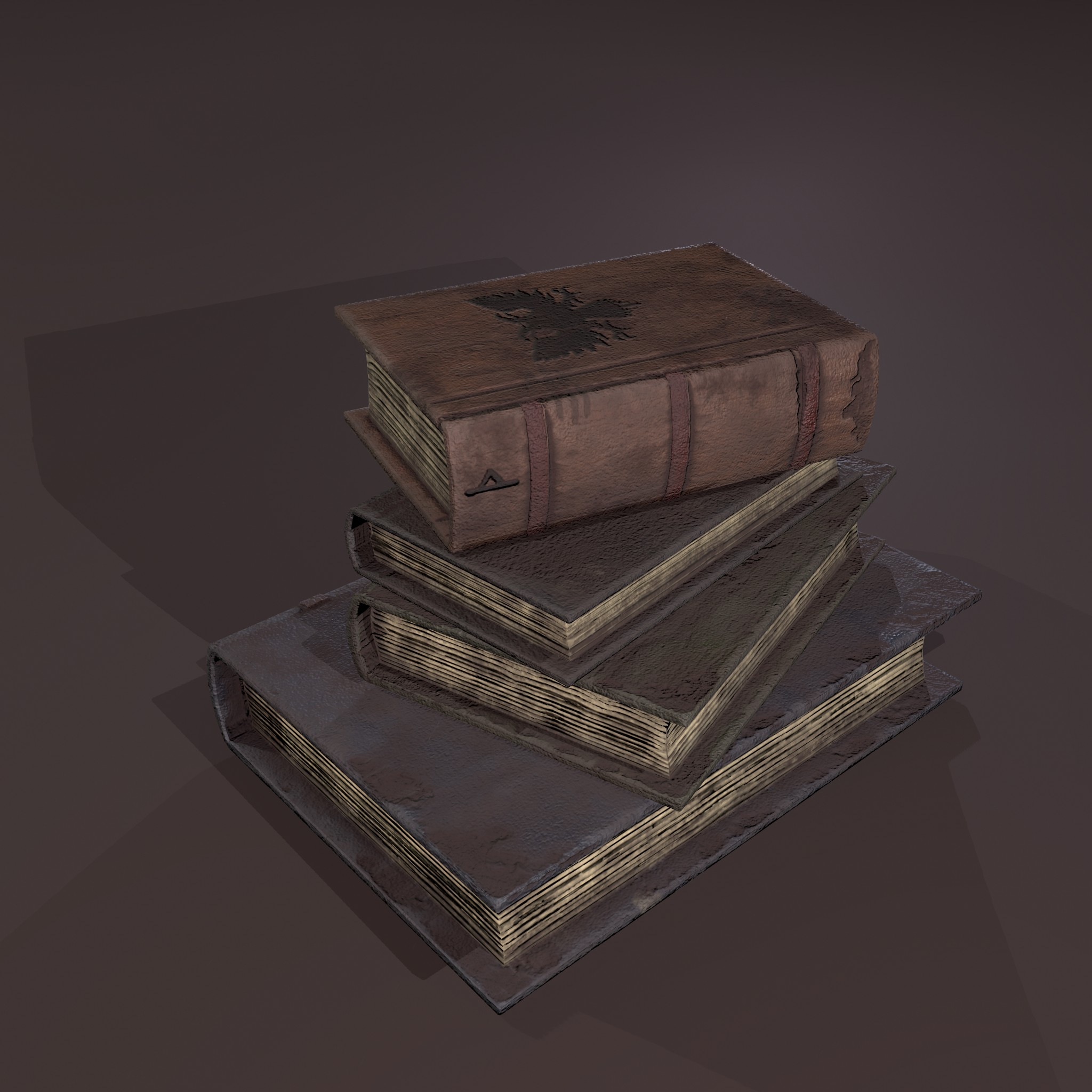 Medieval Book Stack - Free 3D Model by Get Dead Entertainment