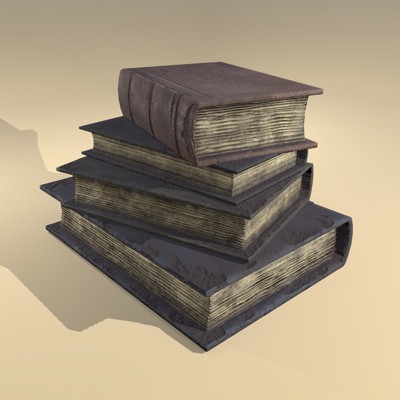 Medieval Book Stack - Free 3D Model by Get Dead Entertainment