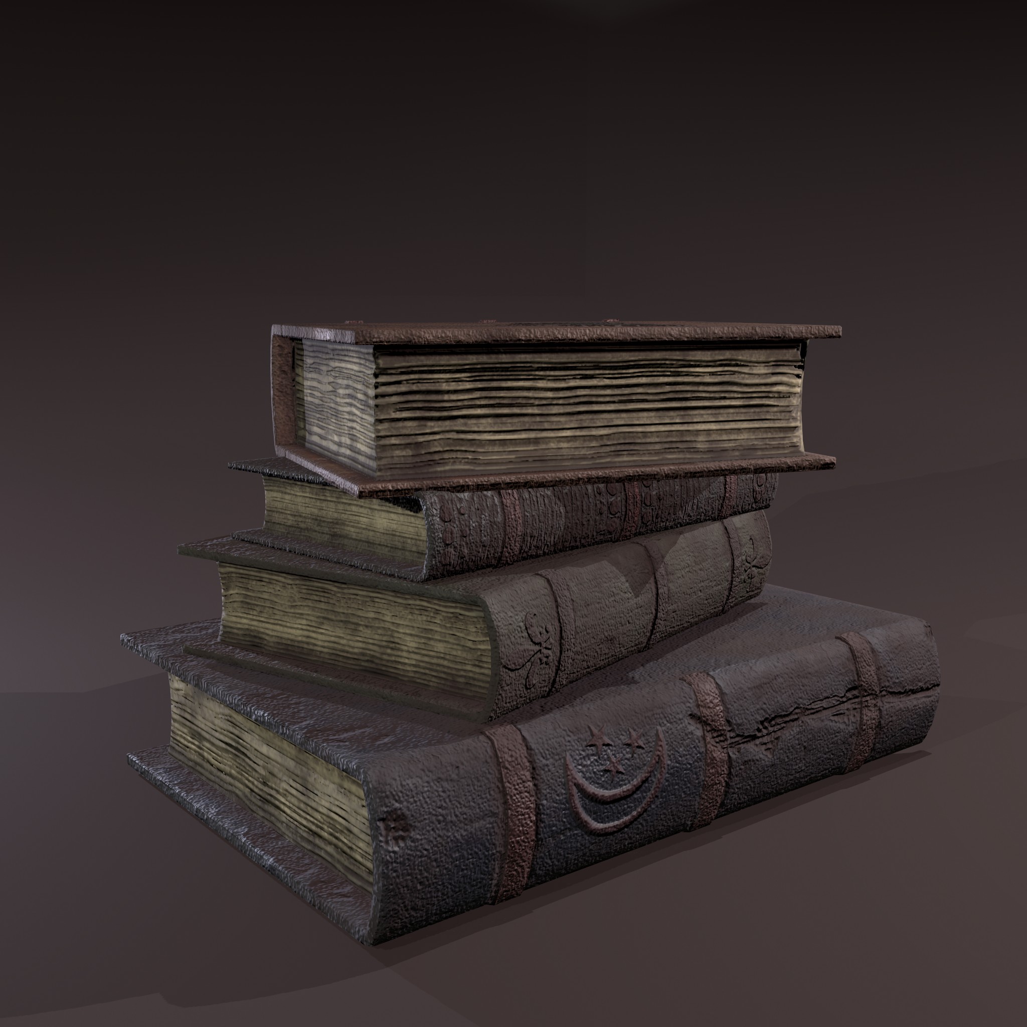 Medieval Book Stack - Free 3D Model by Get Dead Entertainment