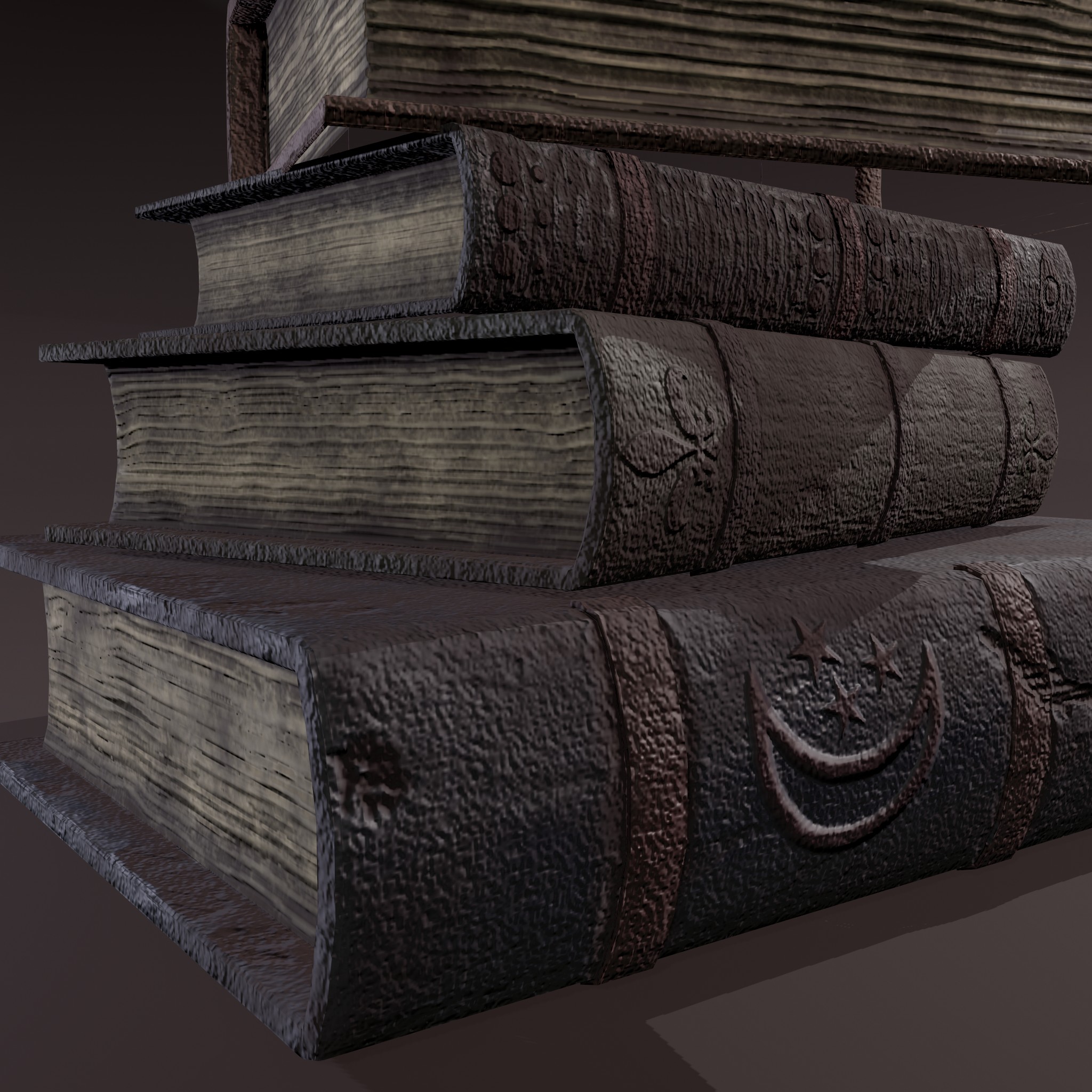 Medieval Book Stack - Free 3D Model by Get Dead Entertainment