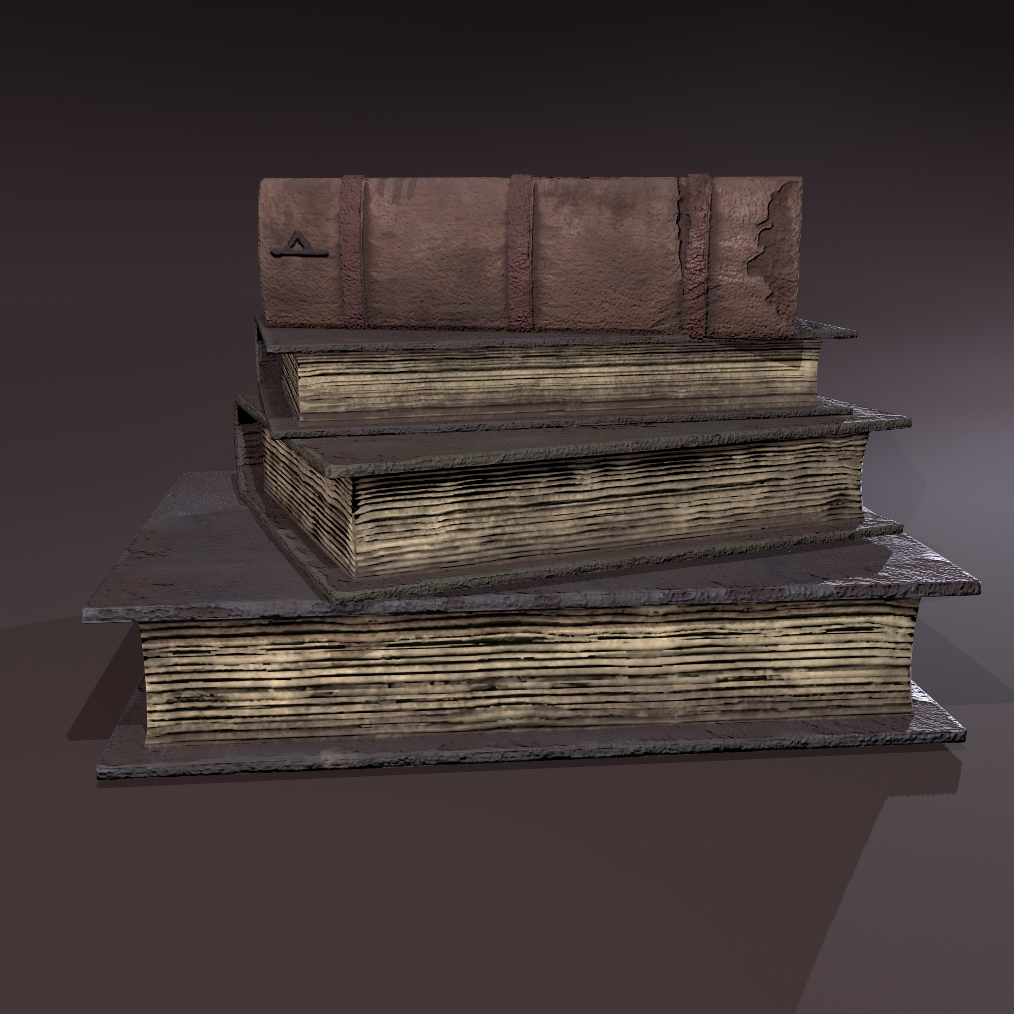 Medieval Book Stack - Free 3D Model by Get Dead Entertainment