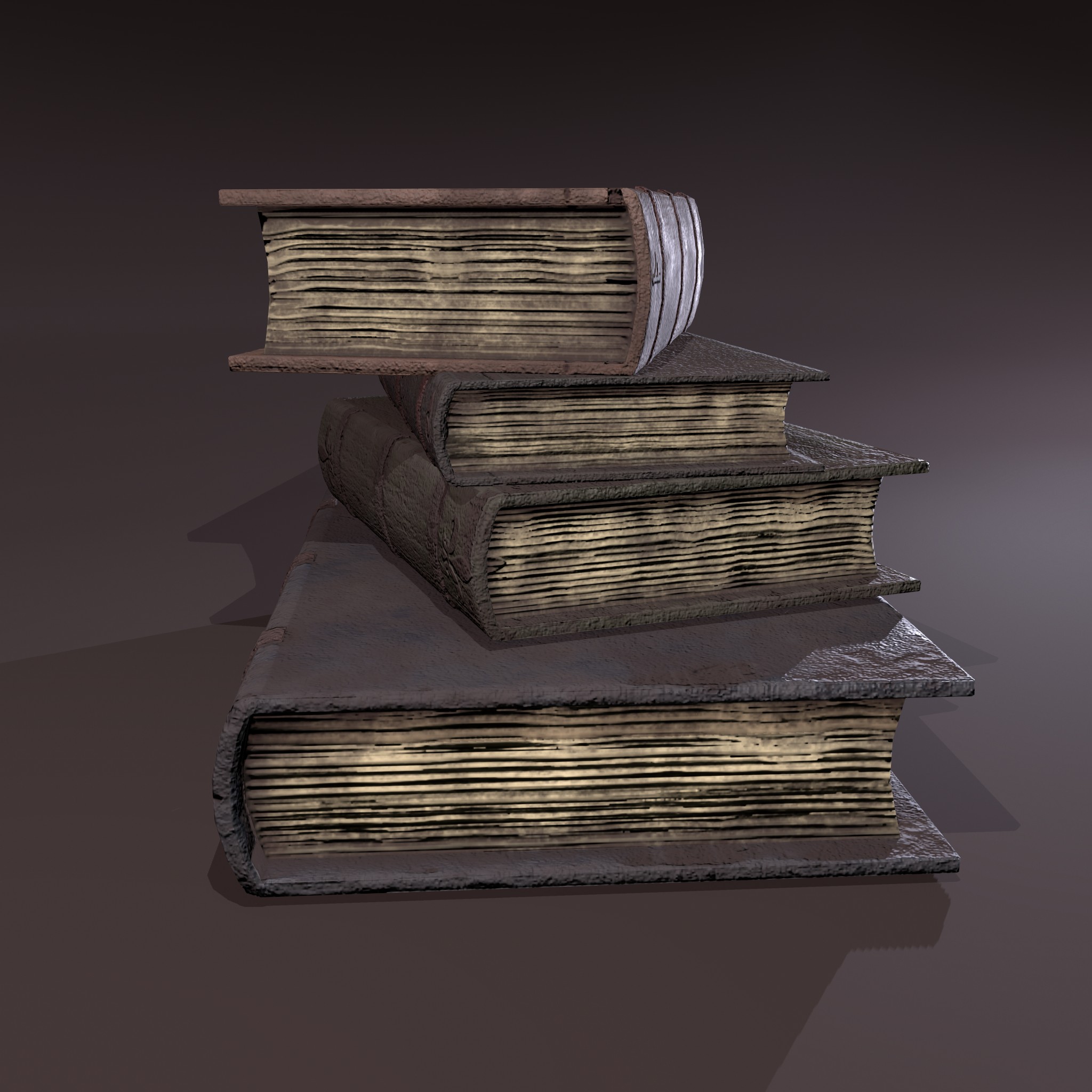 Medieval Book Stack - Free 3D Model by Get Dead Entertainment