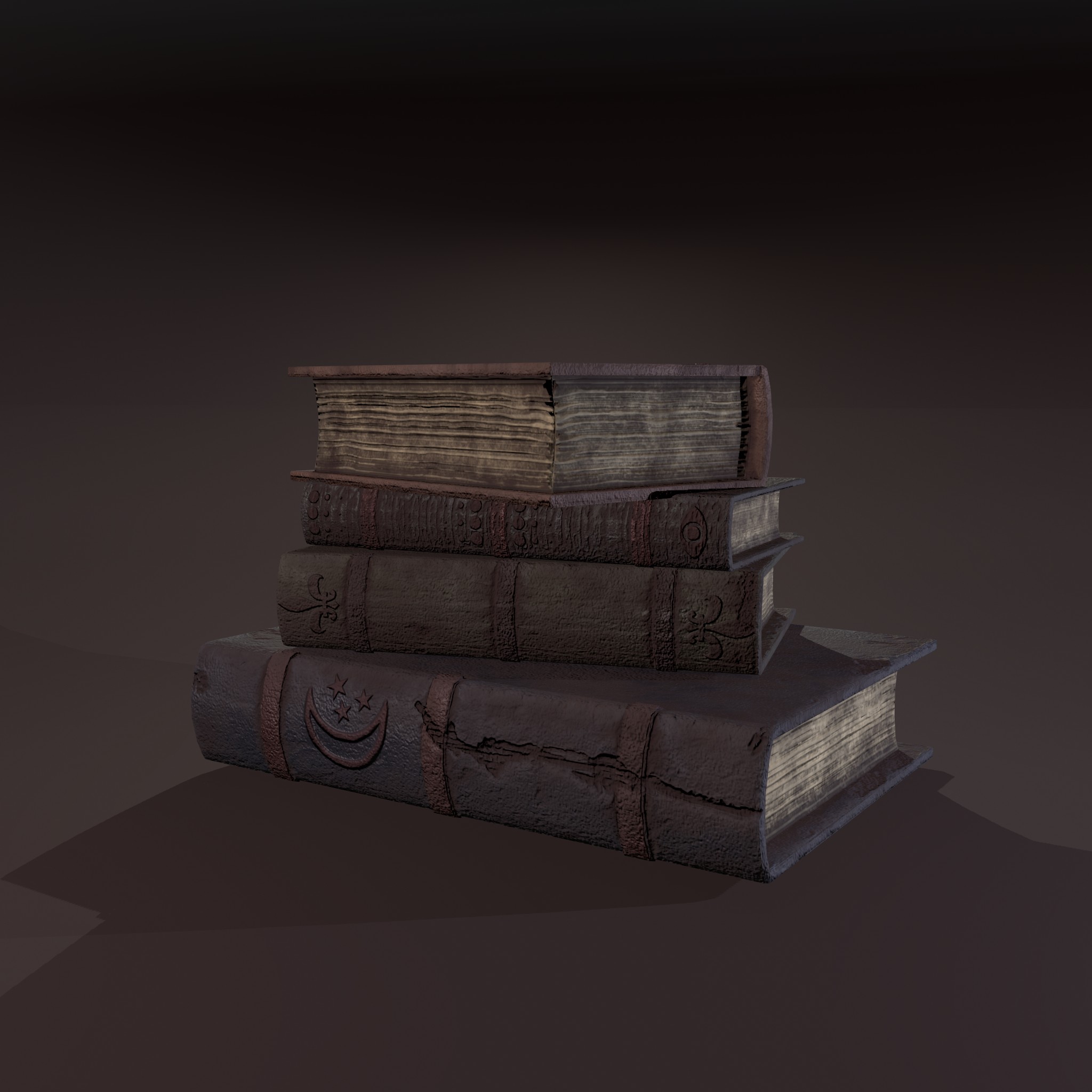 Medieval Book Stack - Free 3D Model by Get Dead Entertainment