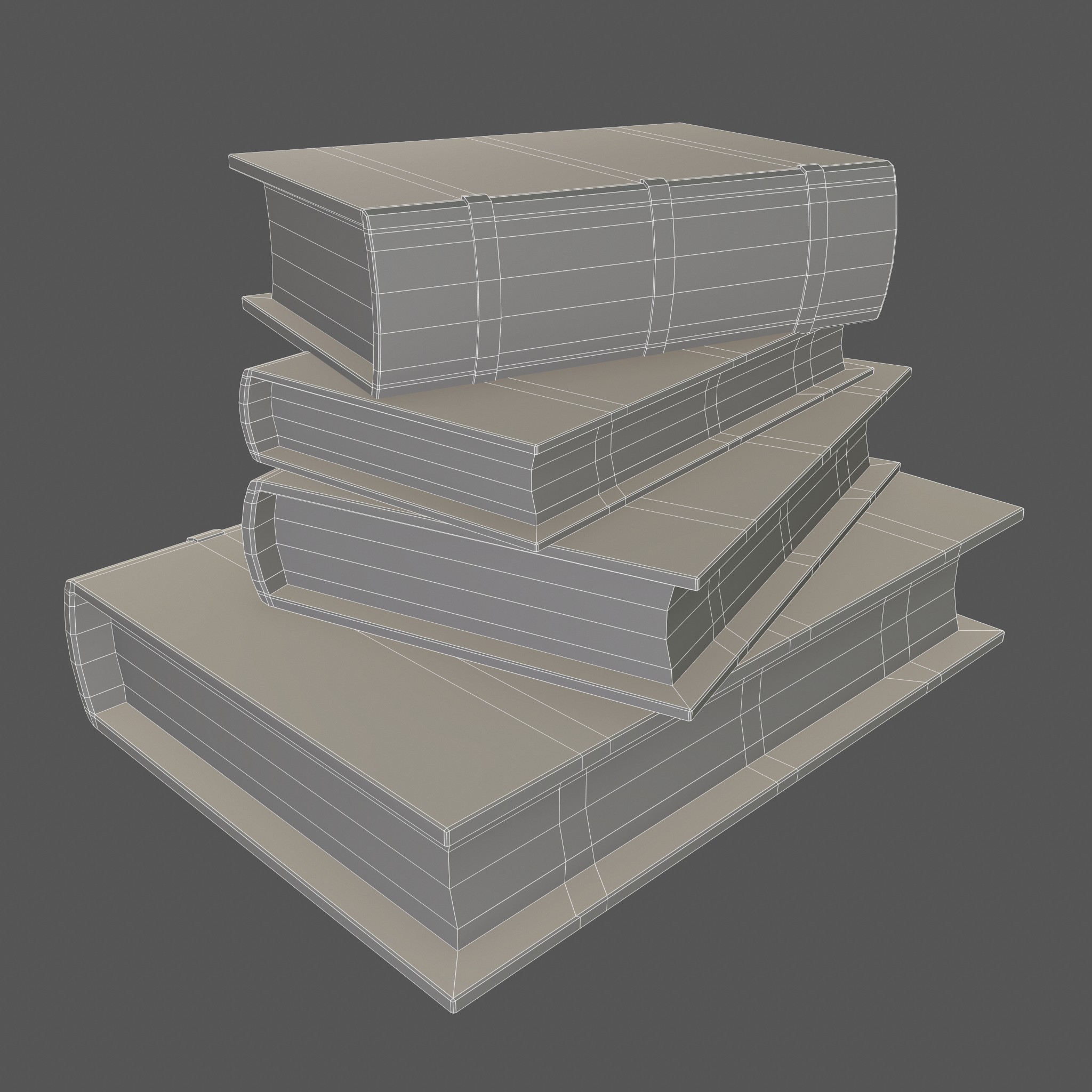 Medieval Book Stack - Free 3D Model by Get Dead Entertainment