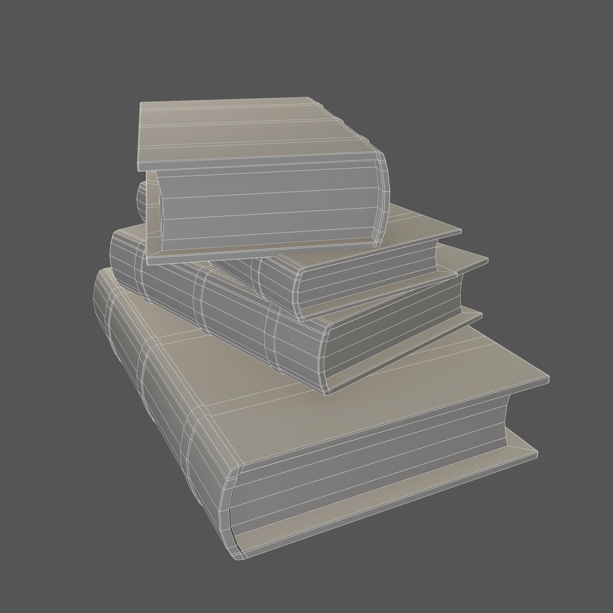 Medieval Book Stack - Free 3D Model by Get Dead Entertainment