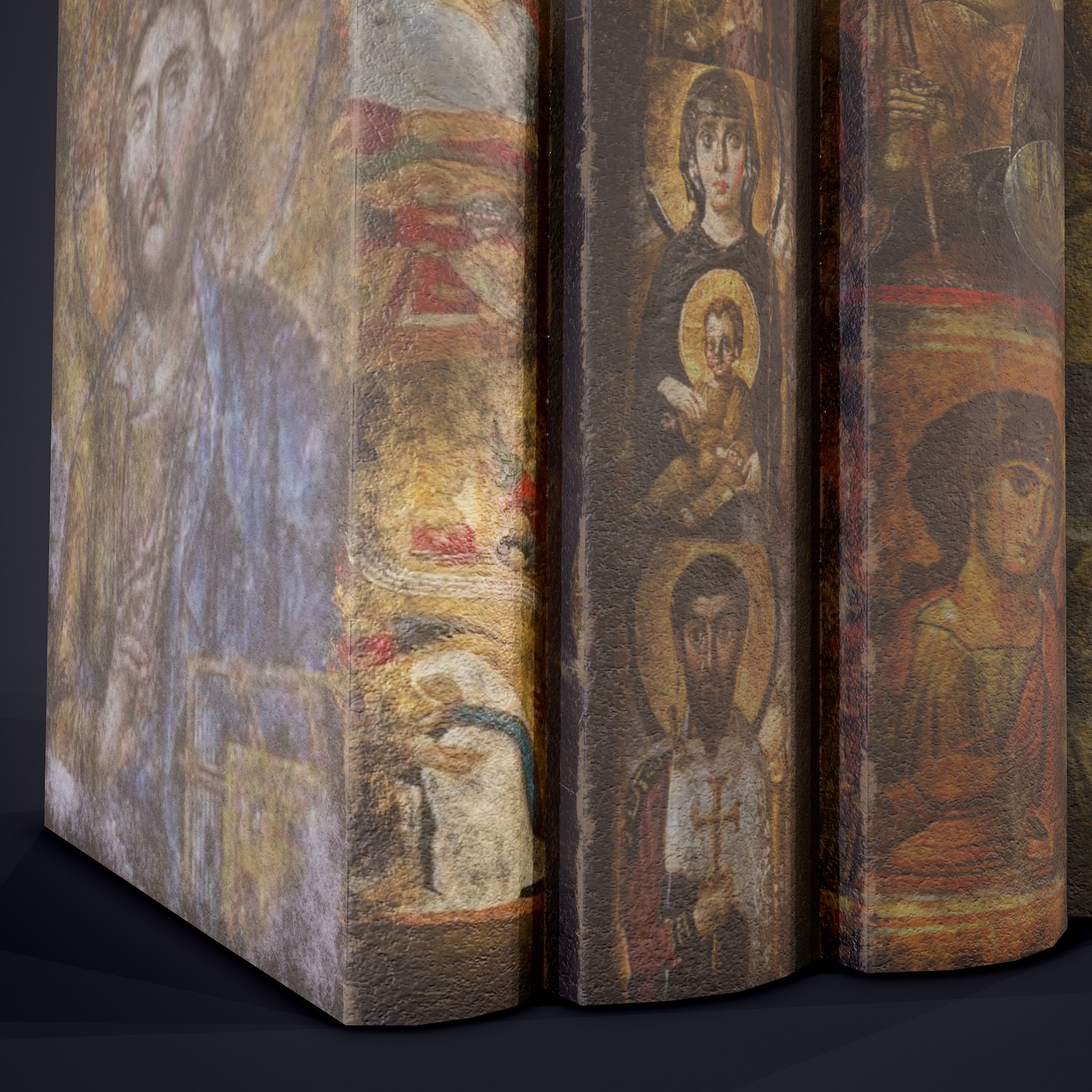 Medieval Books Row 2 Design 2 - 3D Model by Get Dead Entertainment
