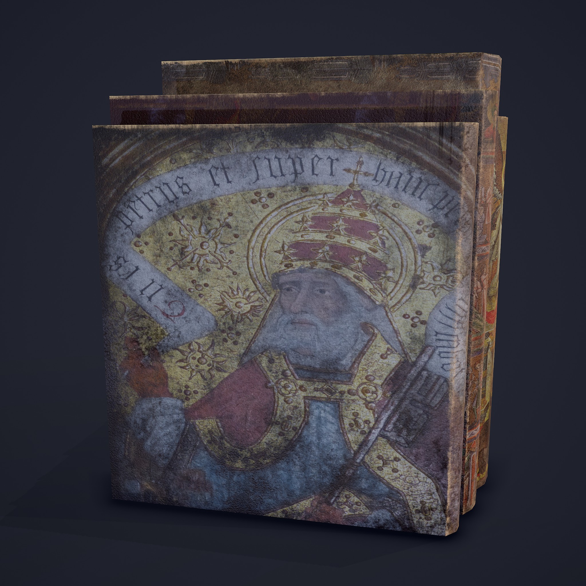 Medieval Books Row 3 Design 2 - 3D Model by Get Dead Entertainment