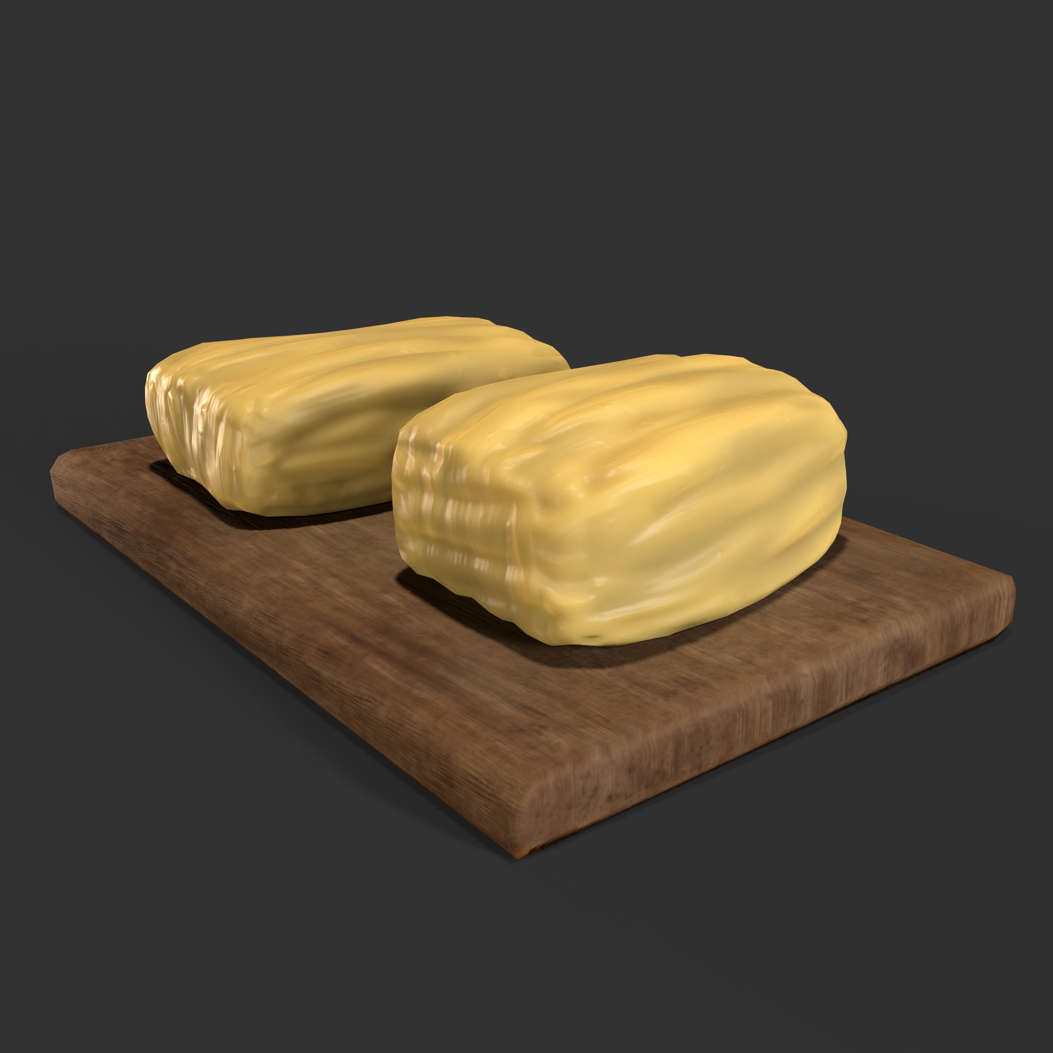 Medieval Butter Wood Tray - 3D Model by Get Dead Entertainment