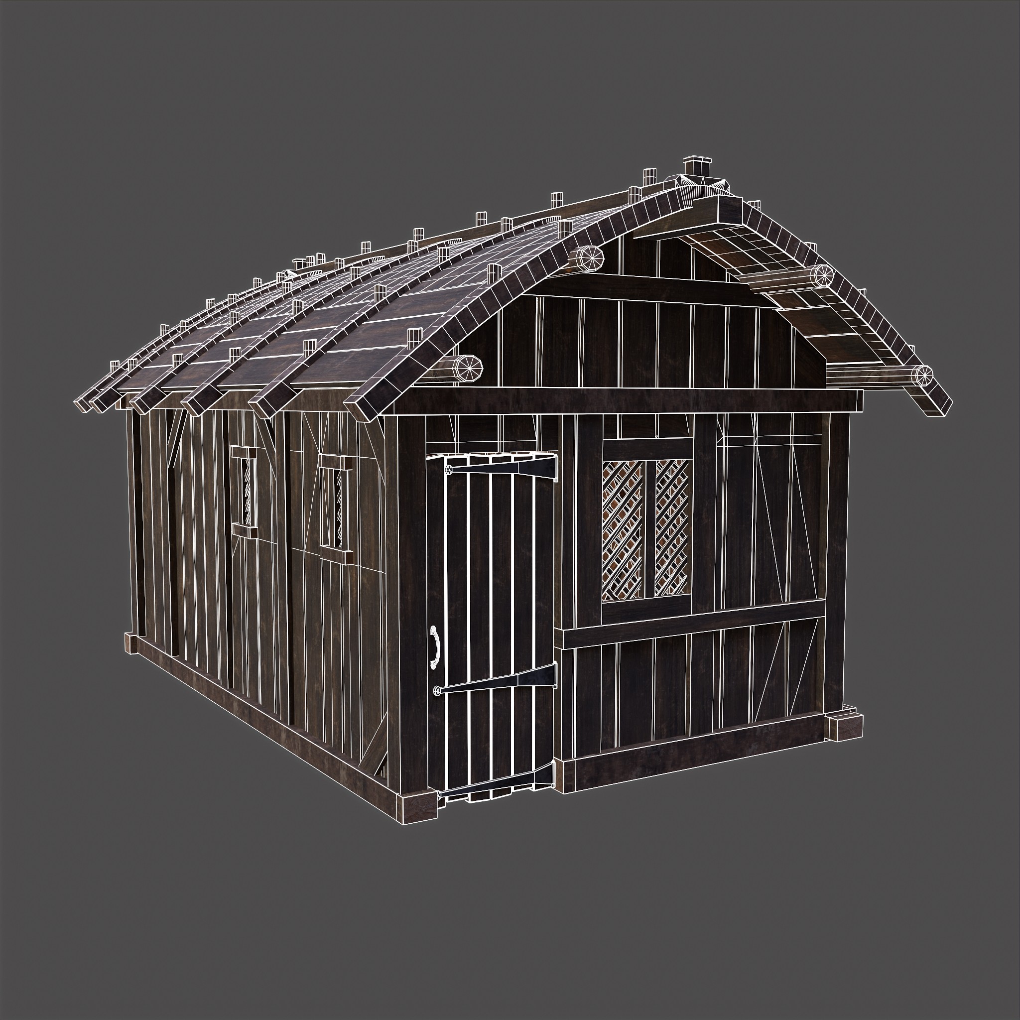 Medieval Cabin E - 3D Model by Get Dead Entertainment