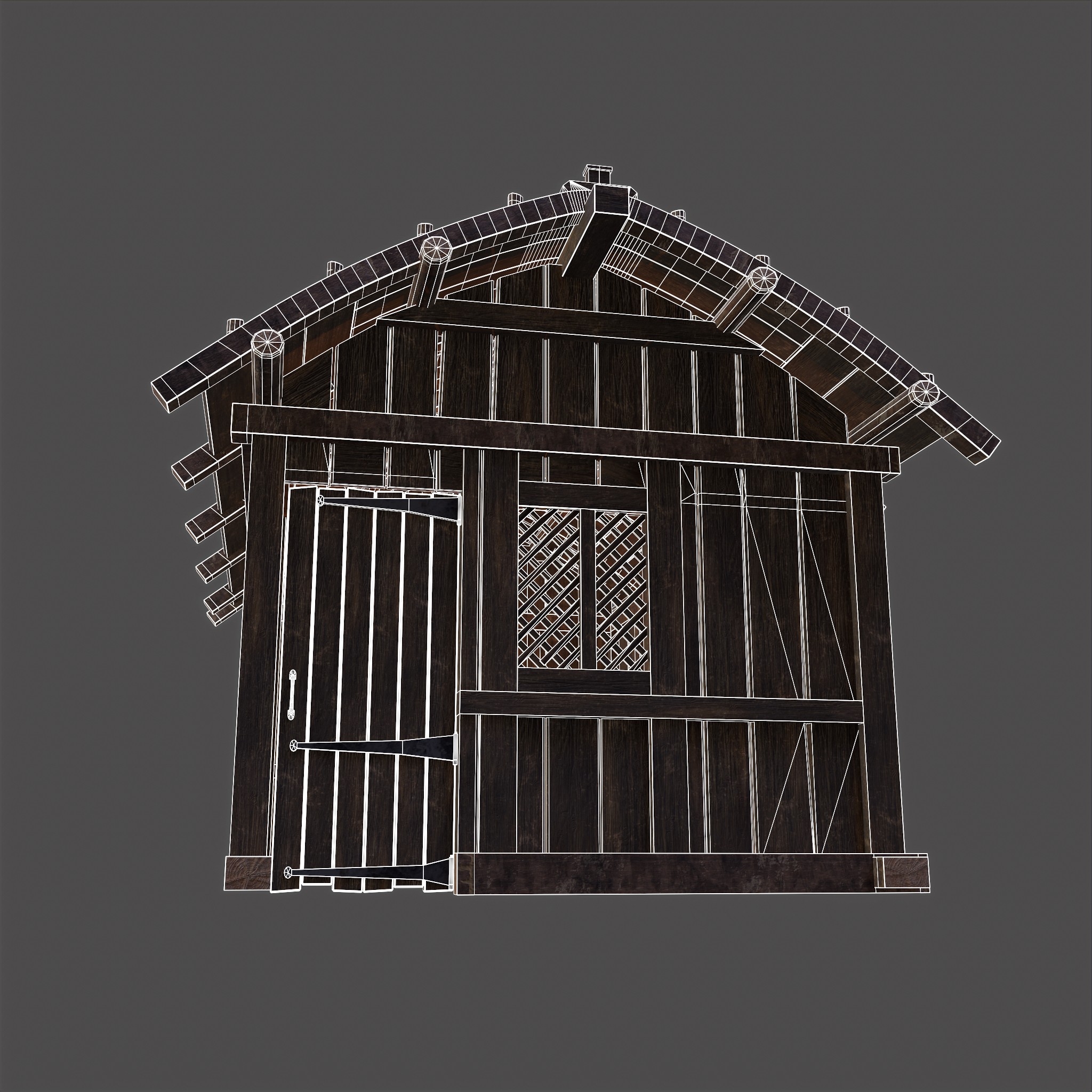 Medieval Cabin E - 3D Model by Get Dead Entertainment