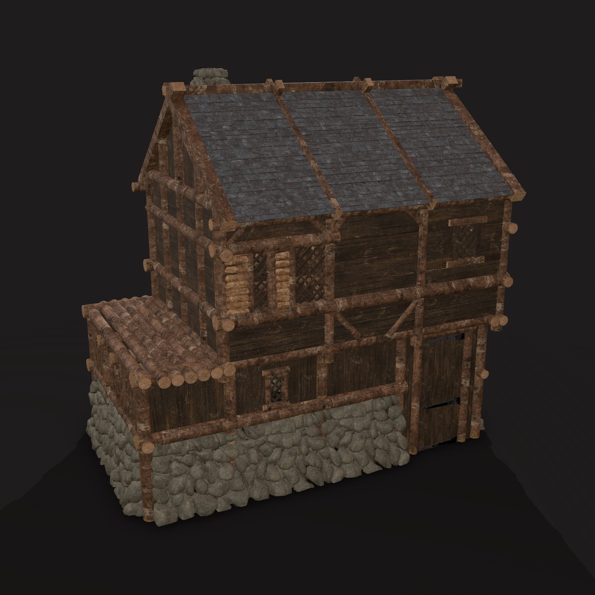 Medieval Cabin F - 3D Model by Get Dead Entertainment
