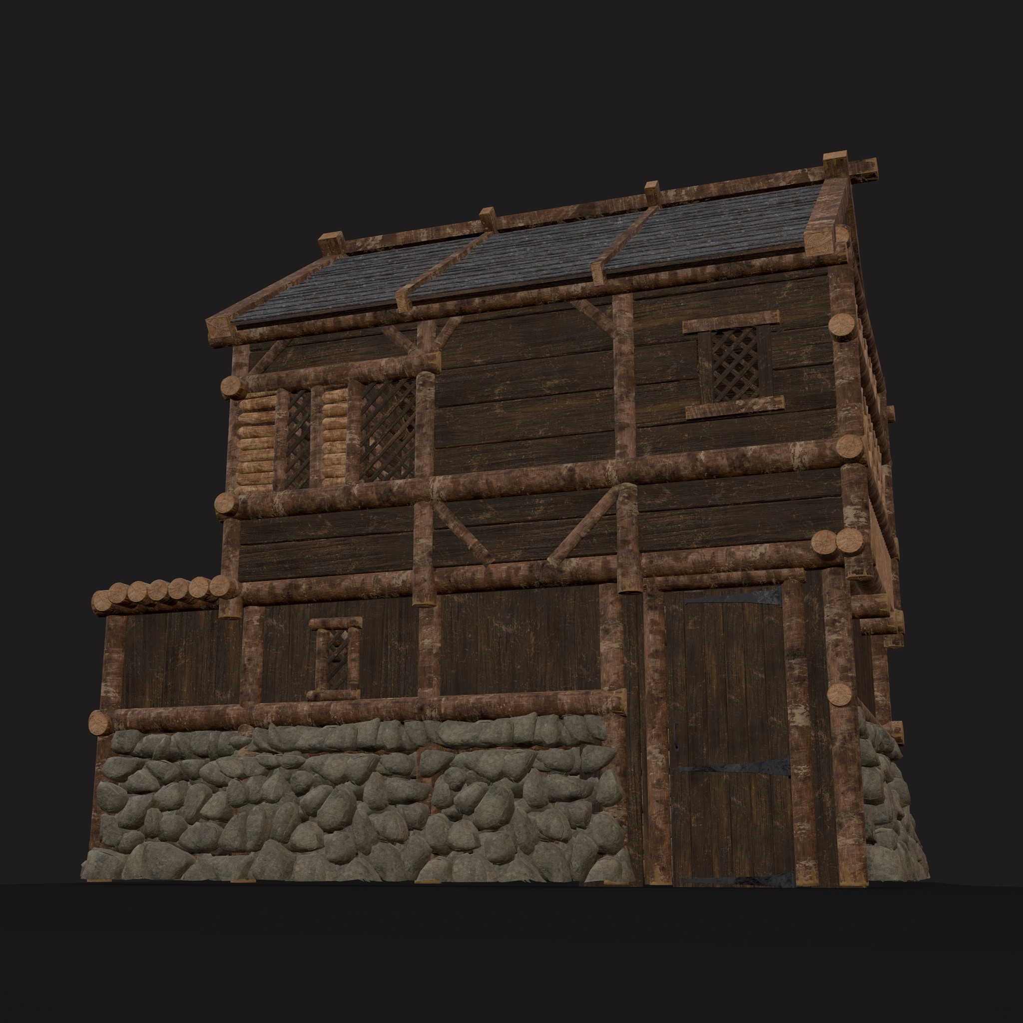 Medieval Cabin F - 3D Model by Get Dead Entertainment