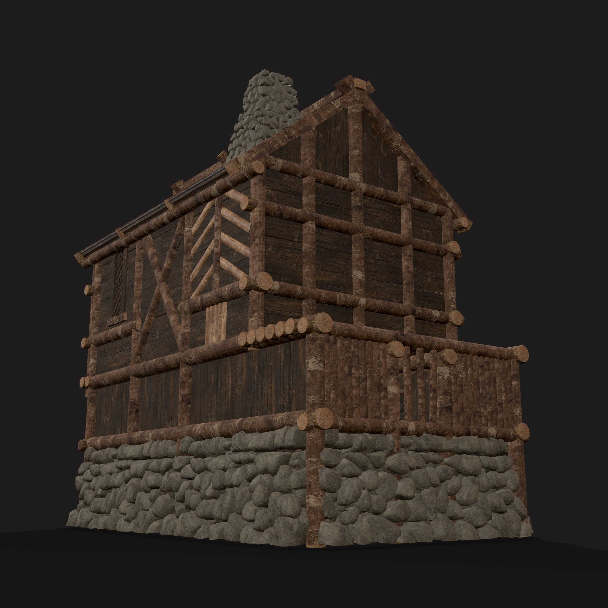 Medieval Cabin F - 3D Model by Get Dead Entertainment