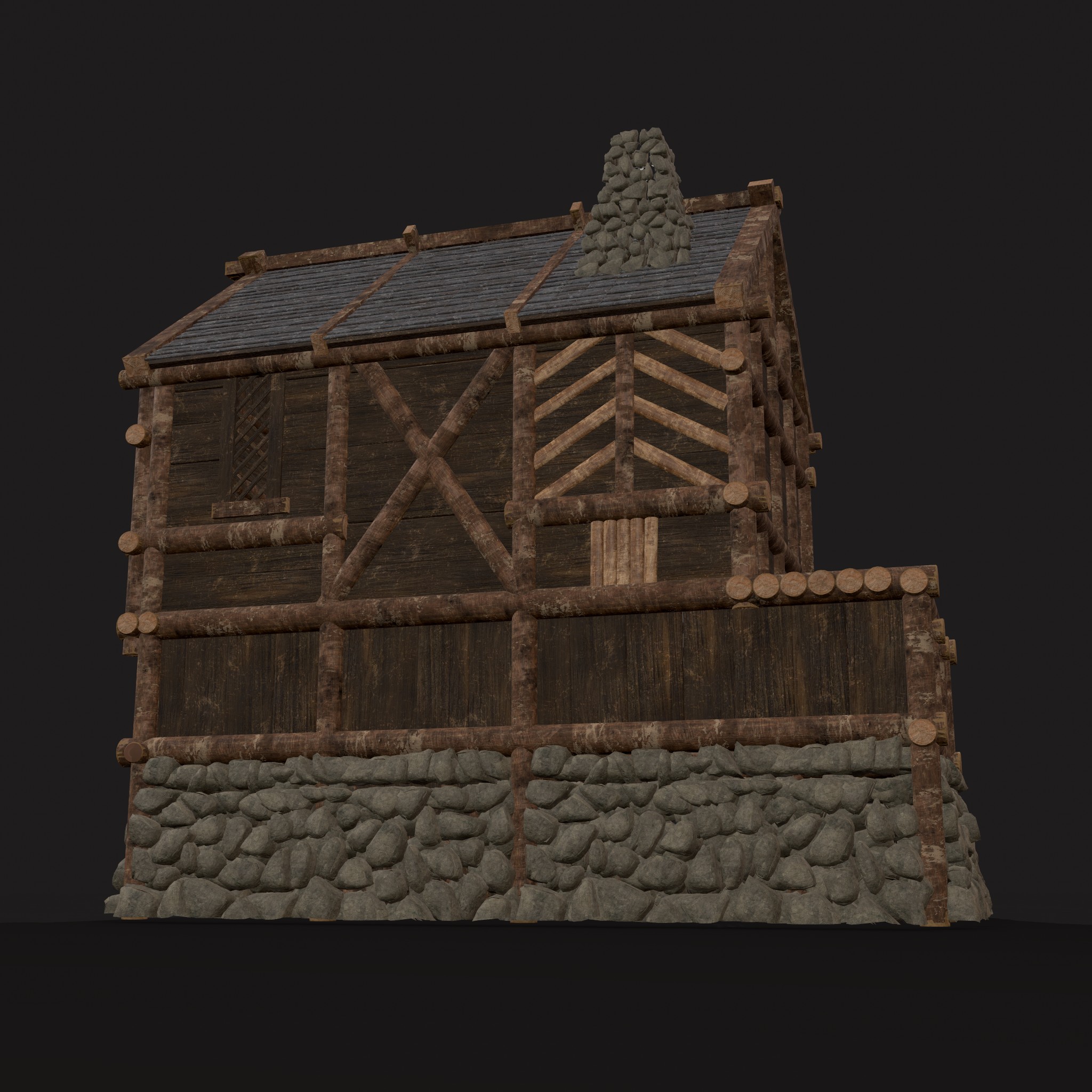 Medieval Cabin F - 3D Model by Get Dead Entertainment