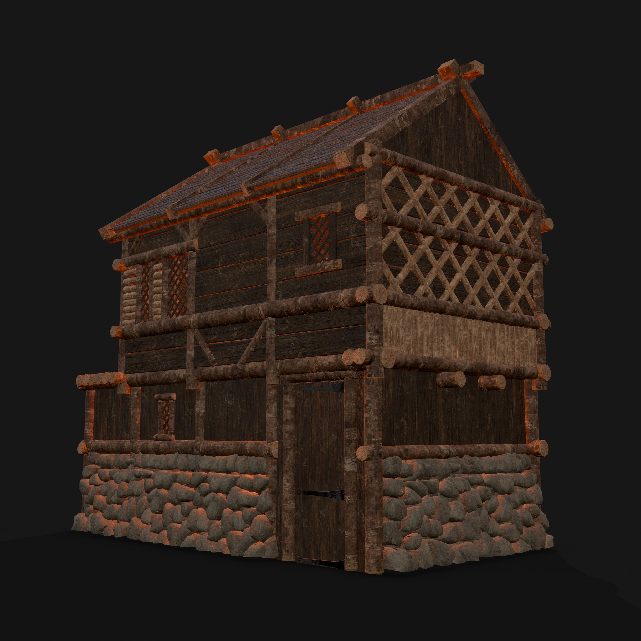 Medieval Cabin F - 3D Model by Get Dead Entertainment