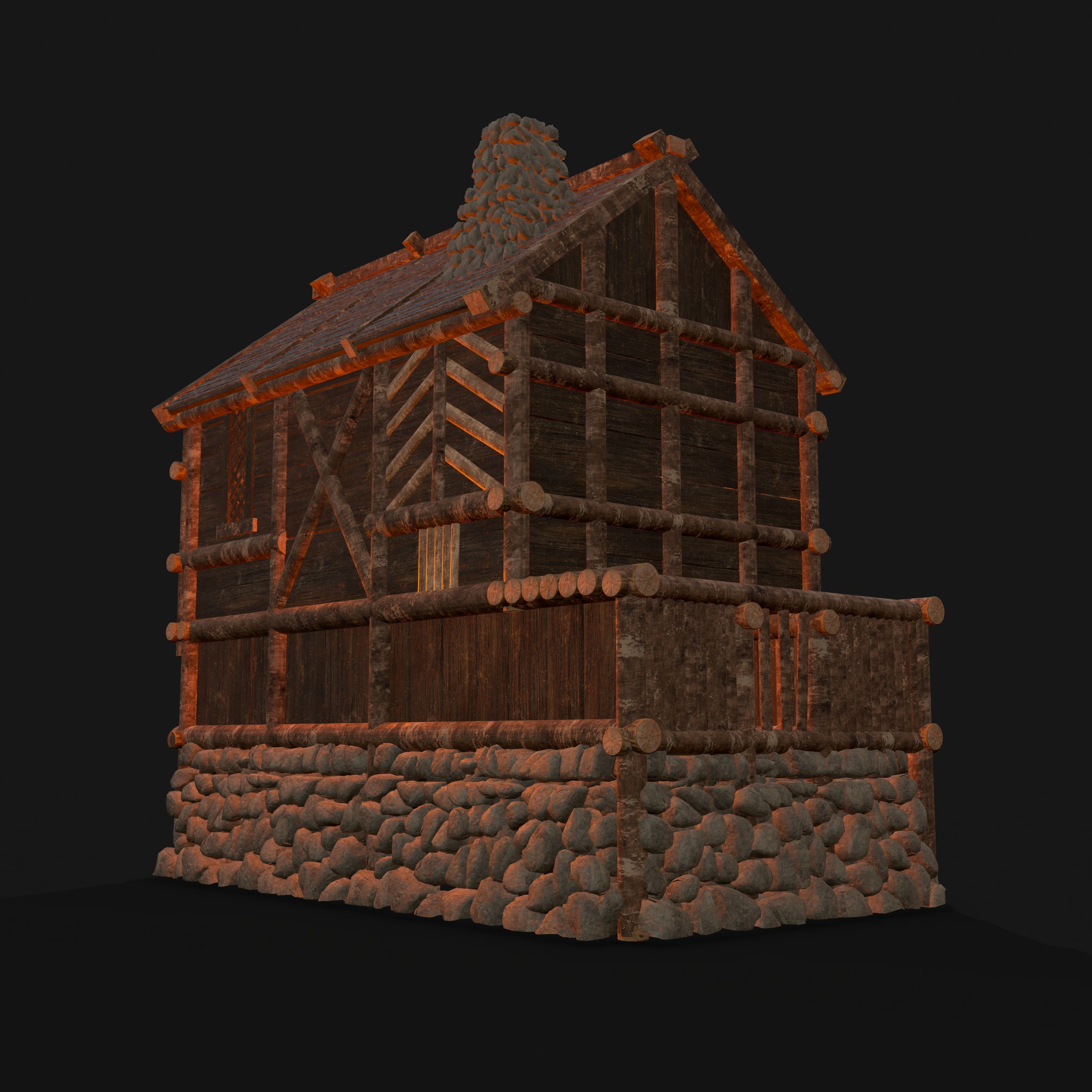 Medieval Cabin F - 3D Model by Get Dead Entertainment