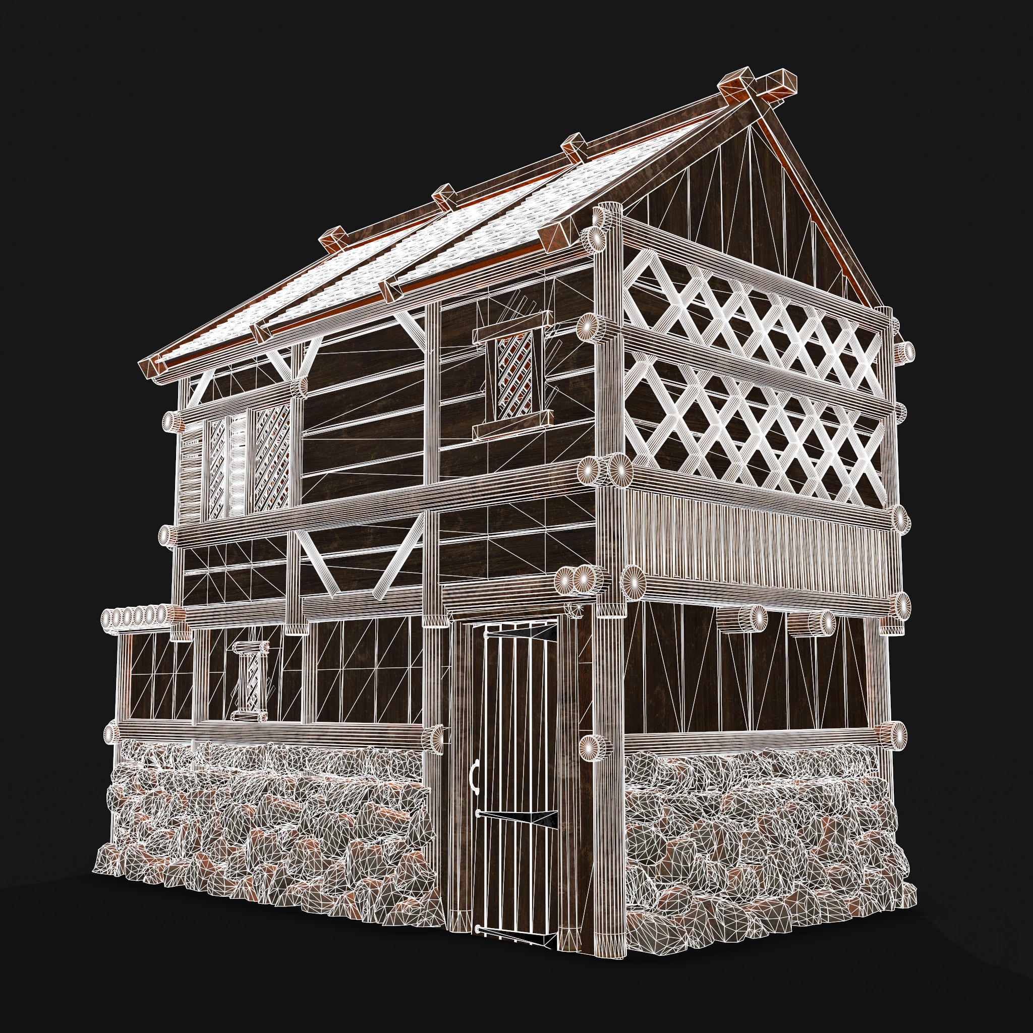 Medieval Cabin F - 3D Model by Get Dead Entertainment
