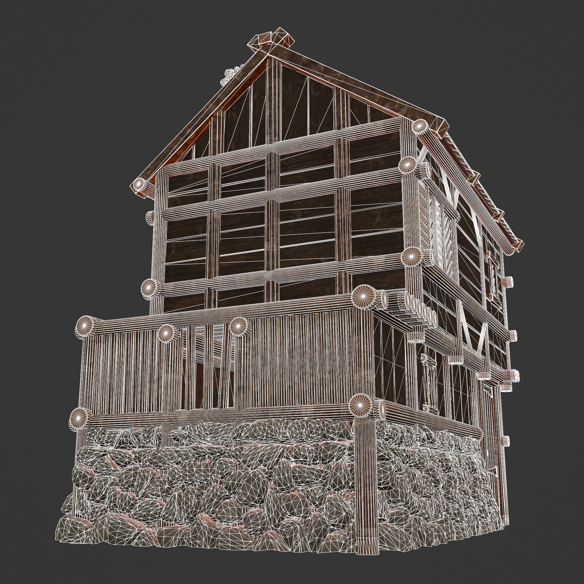 Medieval Cabin F - 3D Model by Get Dead Entertainment