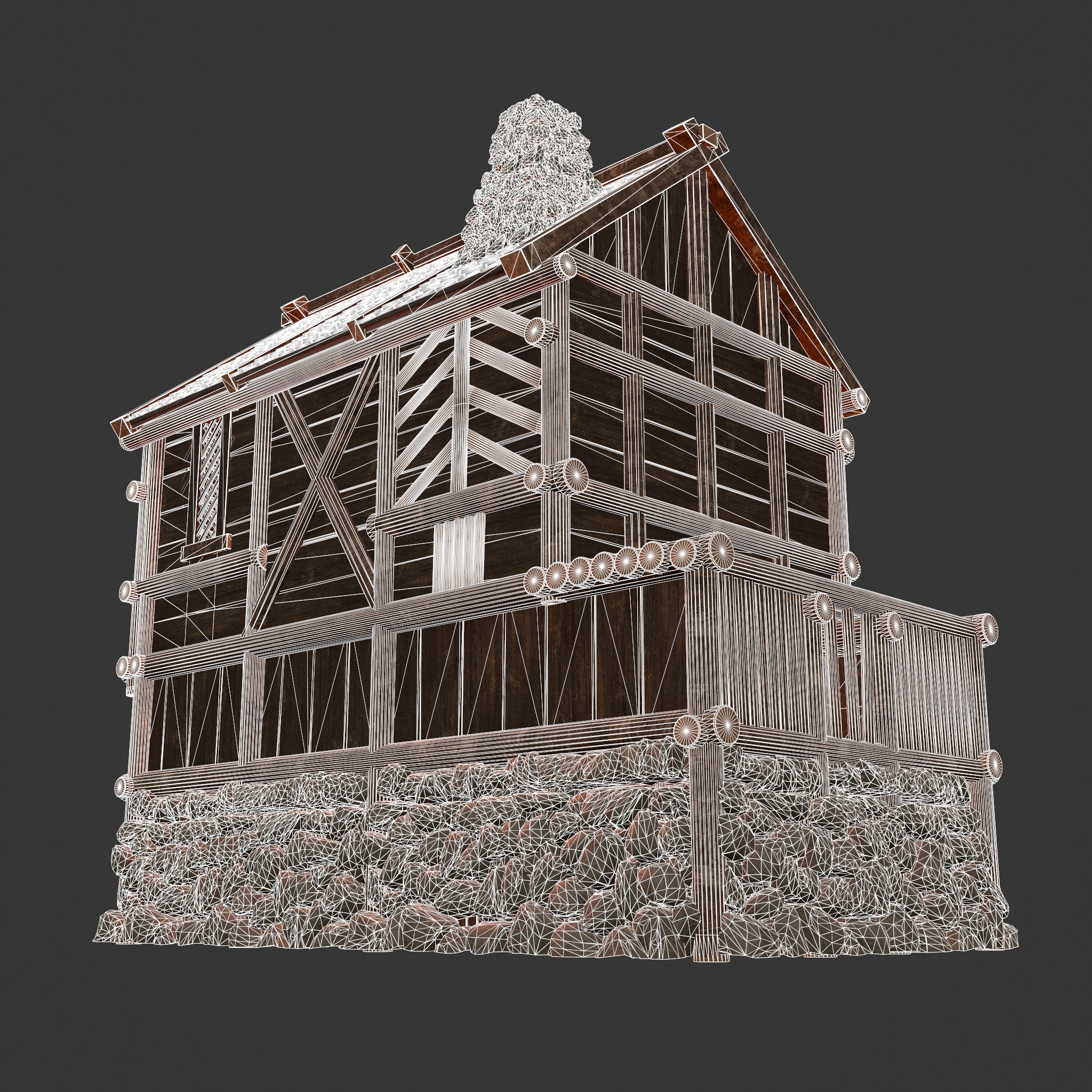 Medieval Cabin F - 3D Model by Get Dead Entertainment