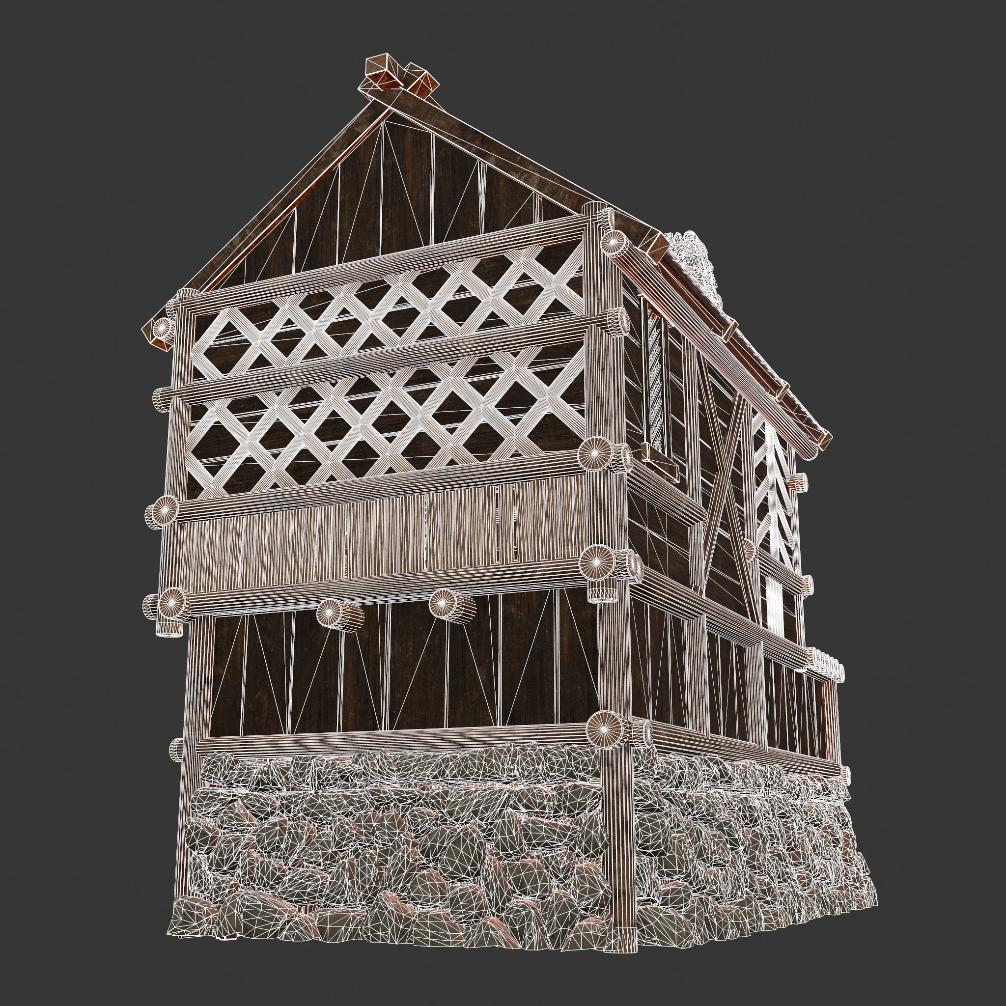 Medieval Cabin F - 3D Model by Get Dead Entertainment