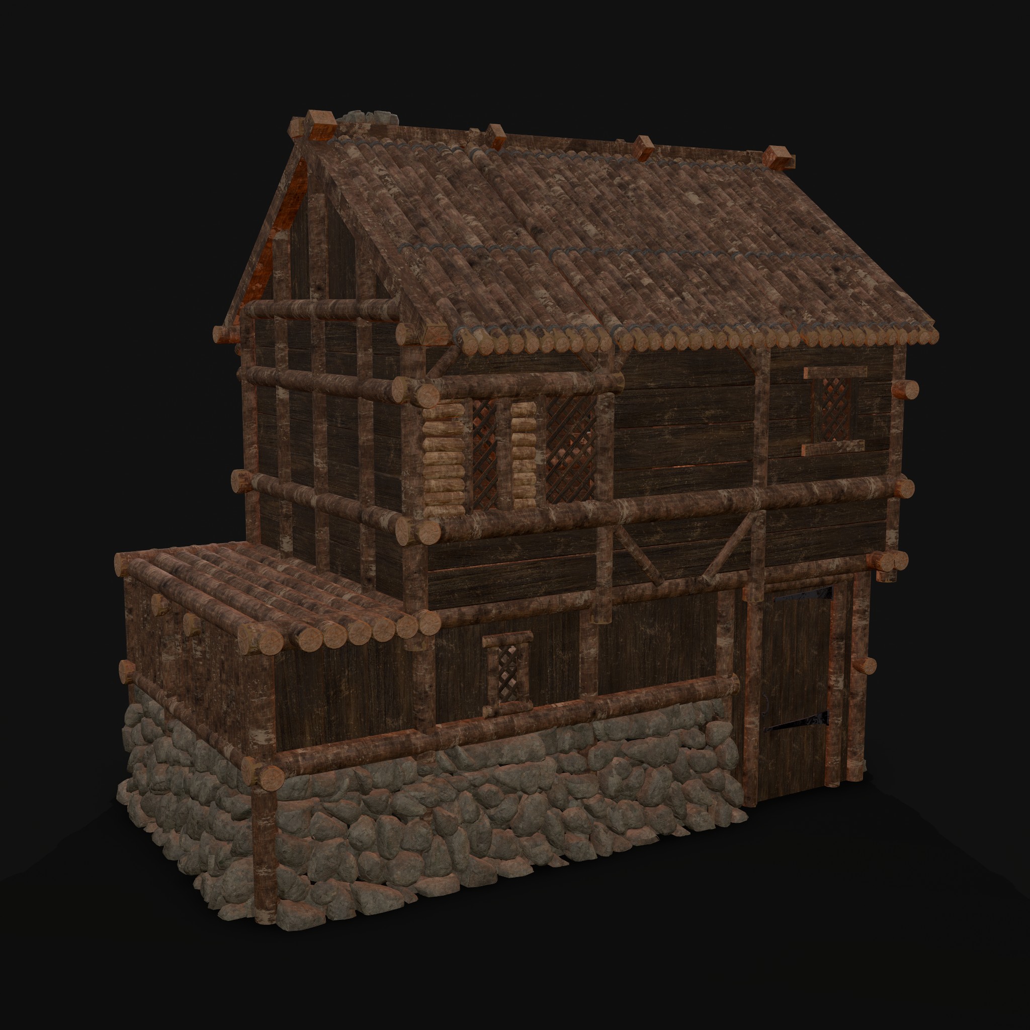 Medieval Cabin H - 3D Model by Get Dead Entertainment